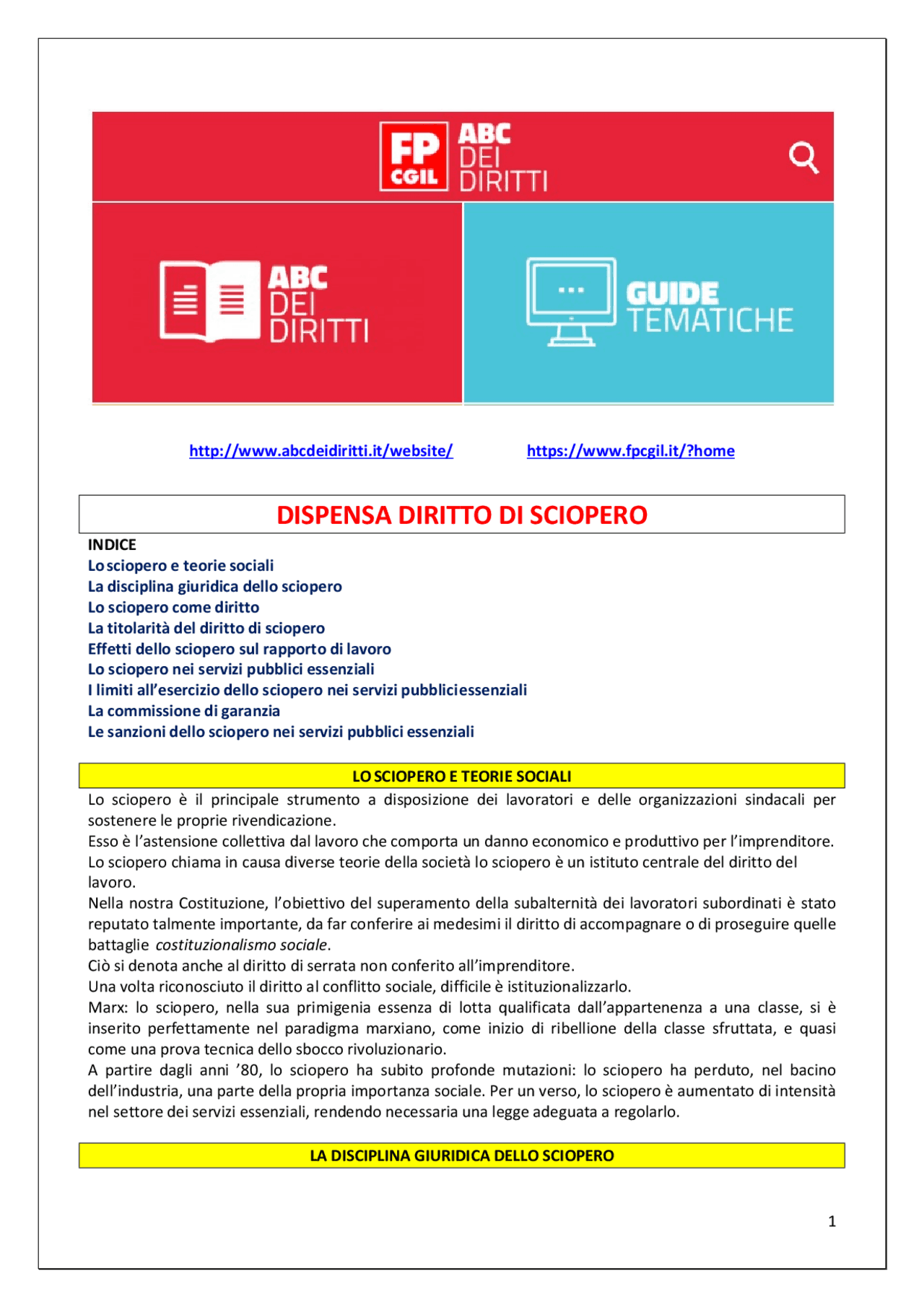 Schemi riassuntivi in merito al diritto di sciopero | Schemi e mappe ...