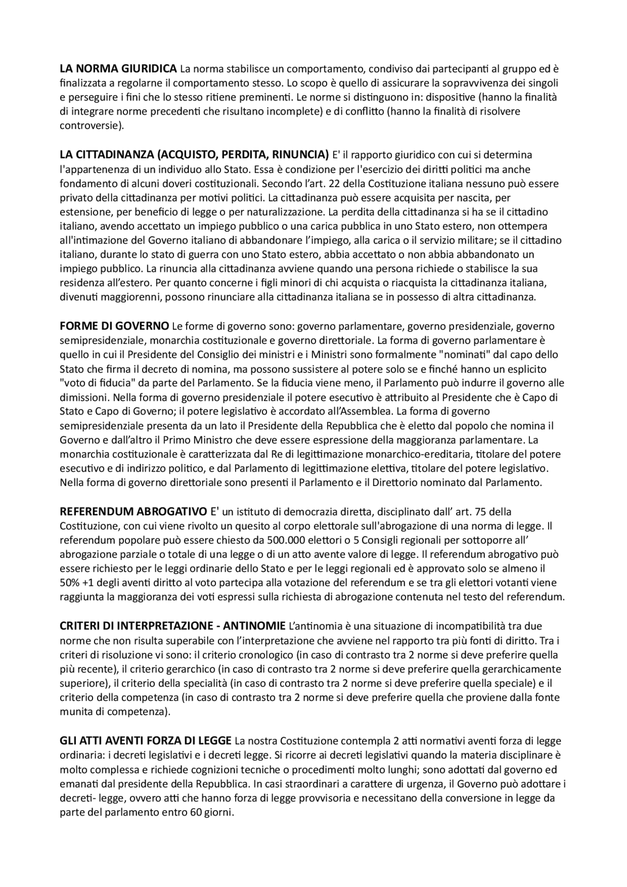 Domande aperte paniere Ecampus istituzioni di diritto pubblico | Panieri di Istituzioni di ...