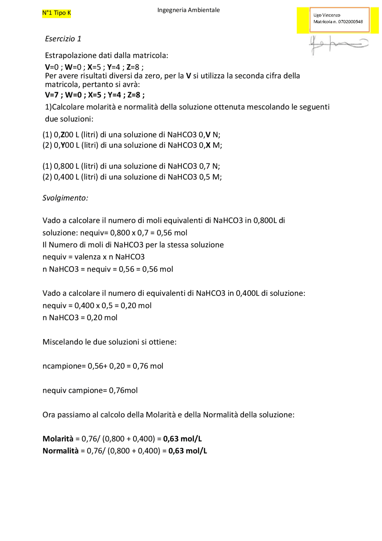 Ingegneria Ambientale Prove Desame Di Scienze Ambientali Docsity