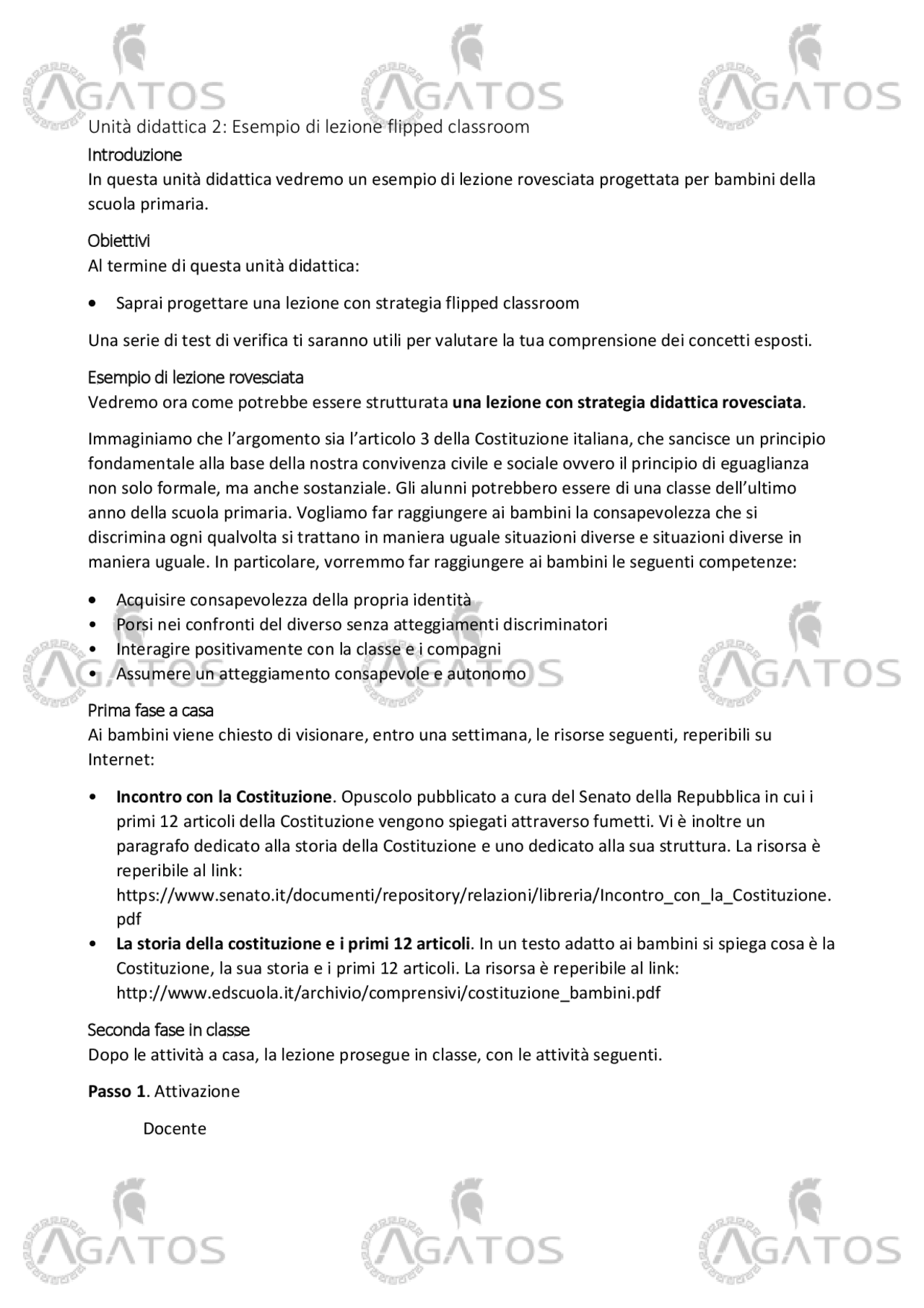 Esempi Di Lezione Flipped Classroom Slide Di Informatica Docsity