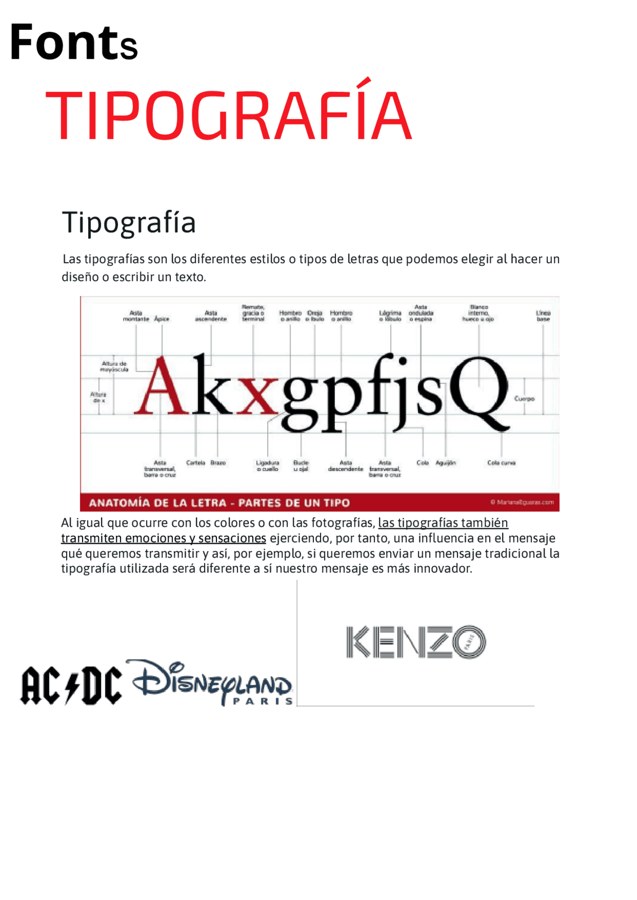Los Diferentes Tipos De La Tipografía Apuntes De Diseño Docsity 0909