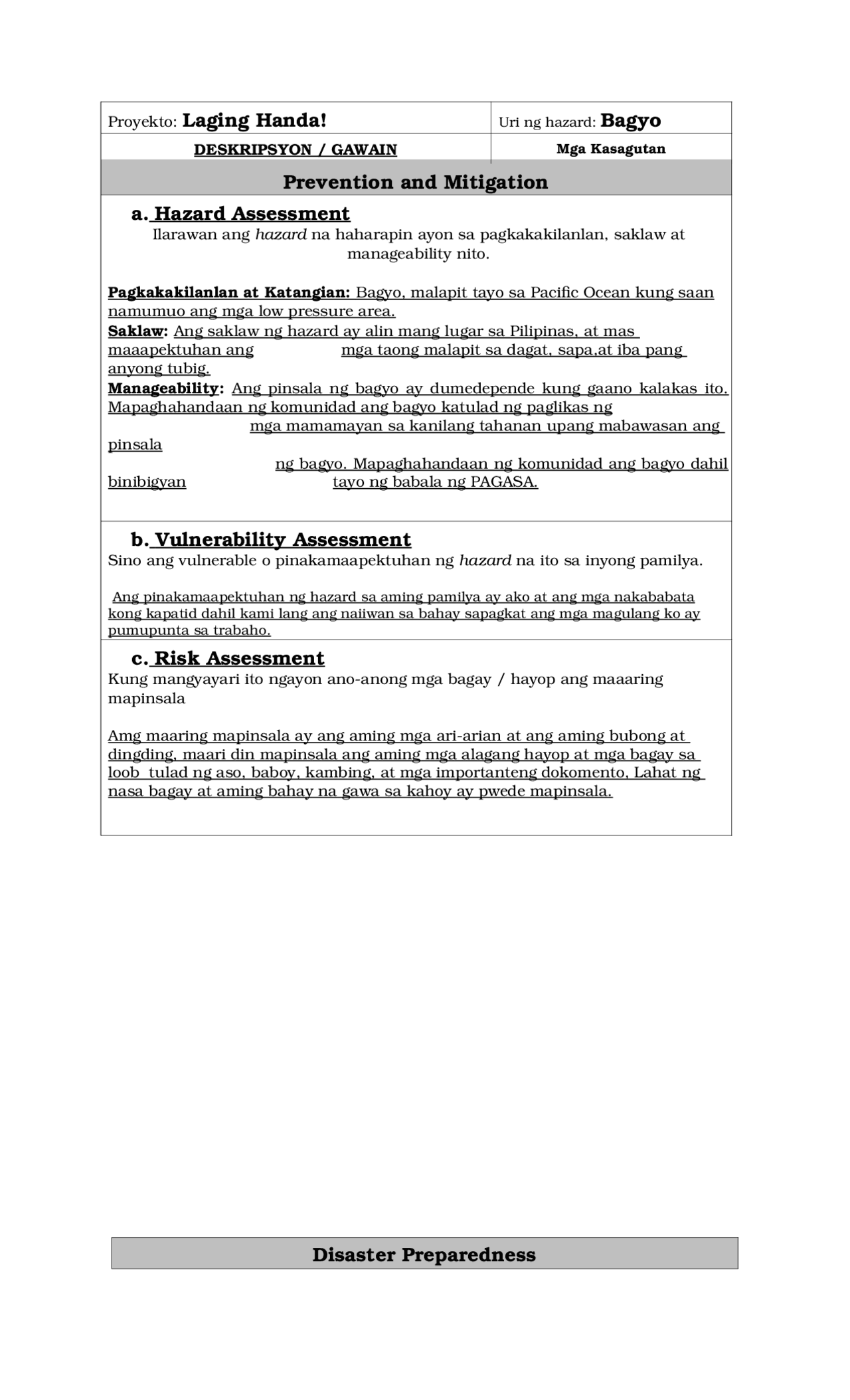 Prevention And Mitigation Cheat Sheet History Docsity