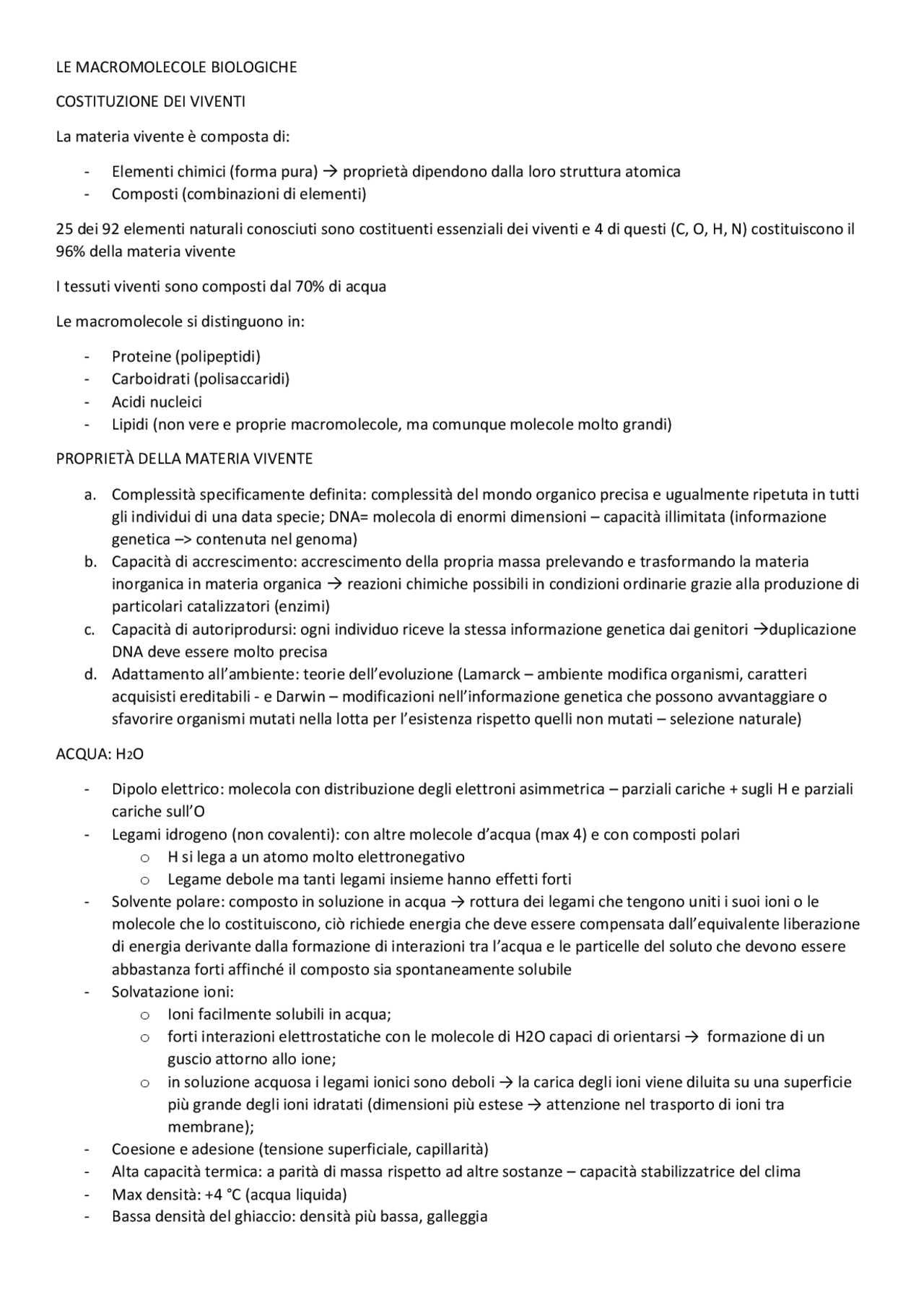 Biologia cellulare - ottica e optometria 20/21 | Slide di Biologia Cellulare | Docsity