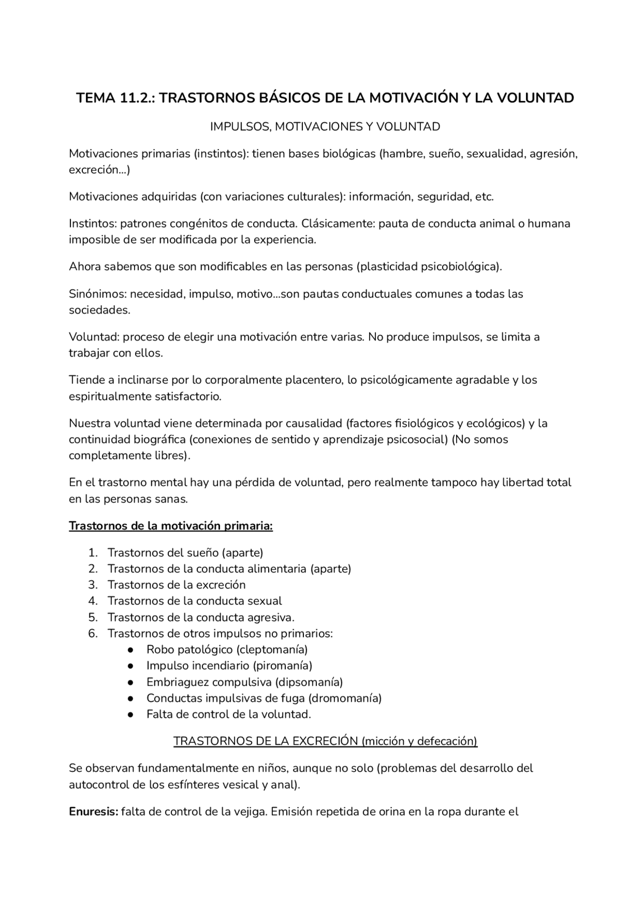 Tema 112 Psicopatologia Resúmenes De Psicopatología Docsity