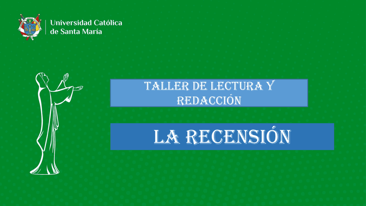 La recensión es un ejercicio intelectual fundamental en la vida ...