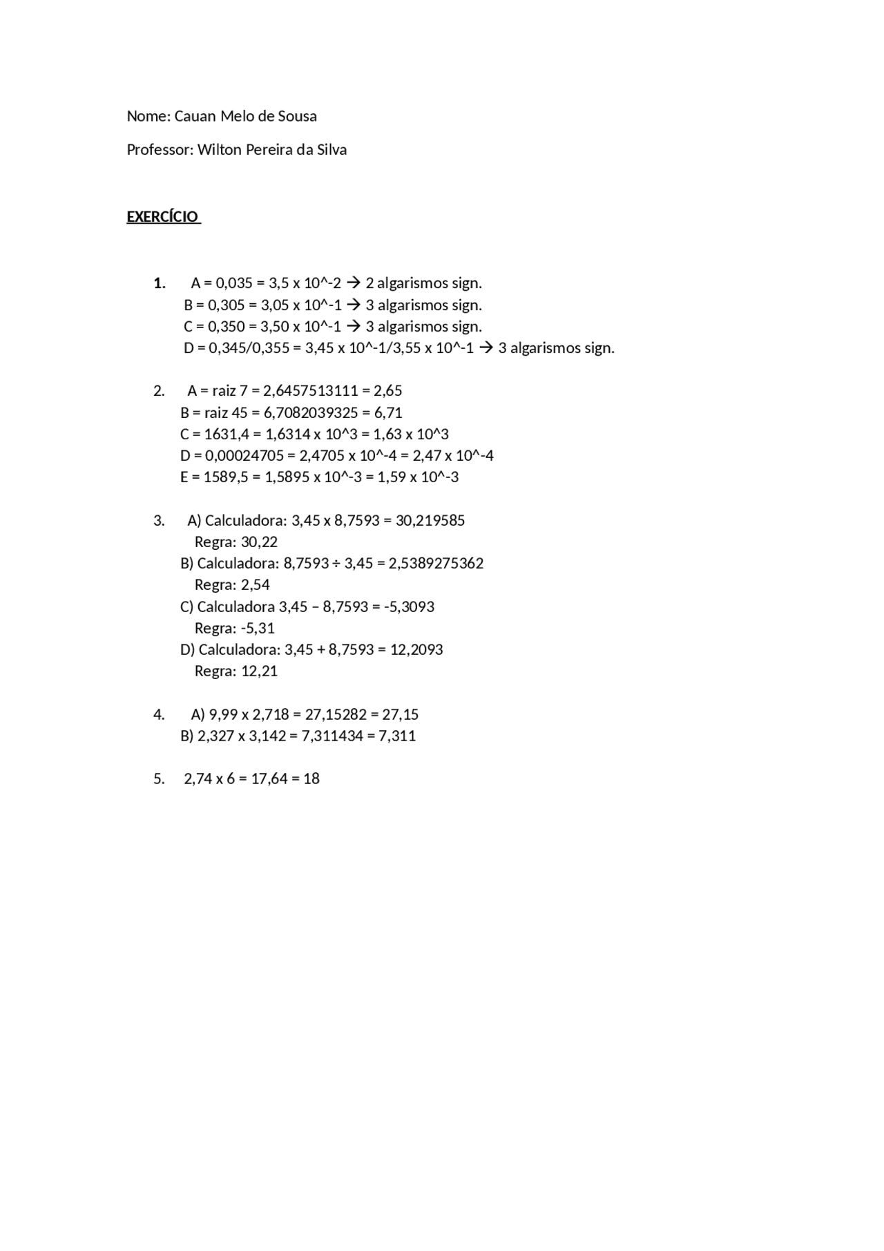 Fisica Experimental Exercícios Física Experimental Docsity