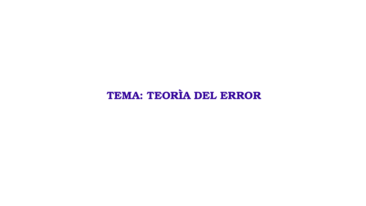 TEORÍA DEL ERROR - DERECHO PENAL | Diapositivas de Derecho Penal | Docsity