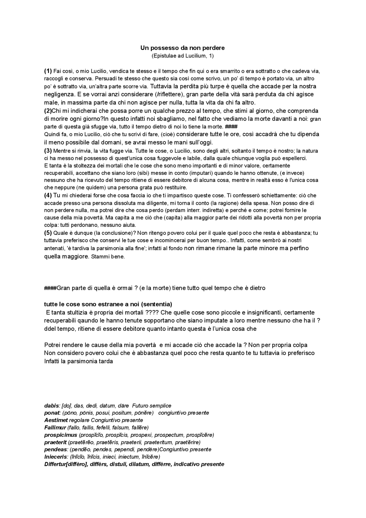 Seneca: vita,opere e traduzioni | Appunti di Latino | Docsity