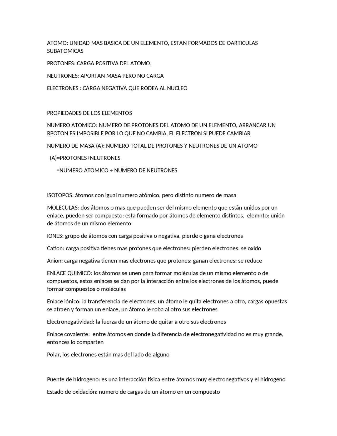 Definiciones Basicas Quimica Resúmenes De Química Docsity
