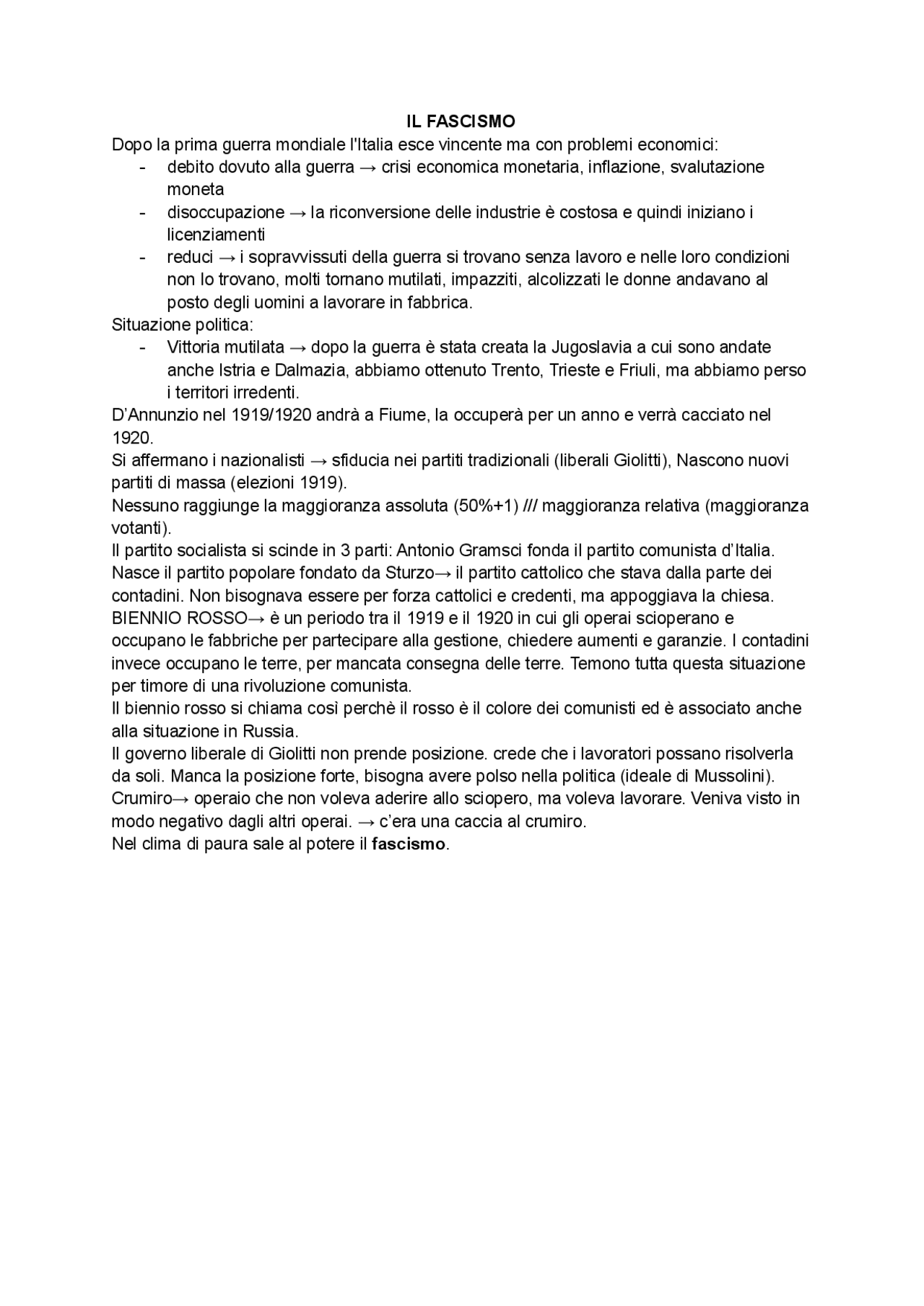 Appunti Di Storia Completi Per La 5 Superiore E Maturità Appunti Di
