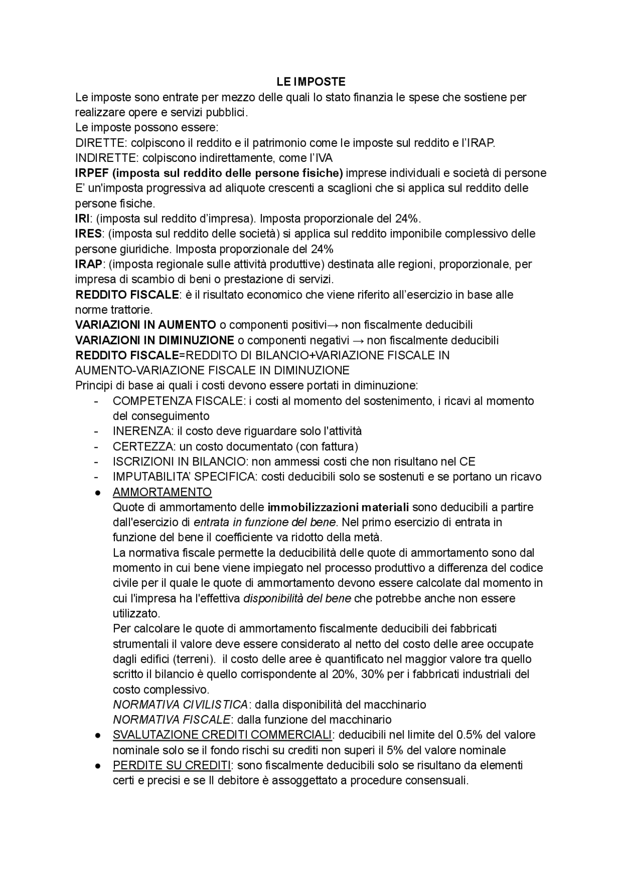Appunti Economia Aziendale Completi Di 5 Superiore E Maturità Appunti