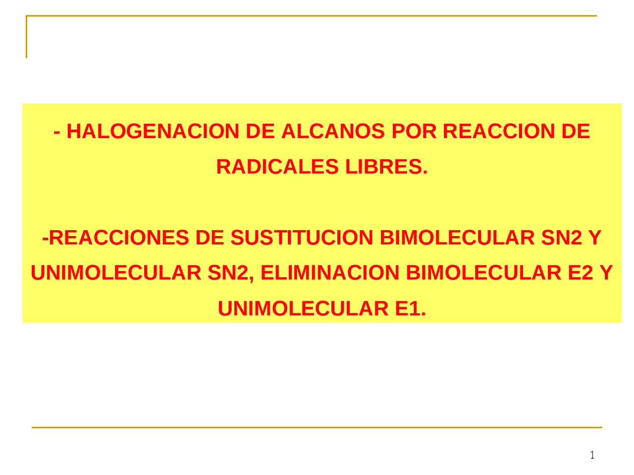 Sustitución nucleofílica sn1 y sn2 | Diapositivas de Química Orgánica ...