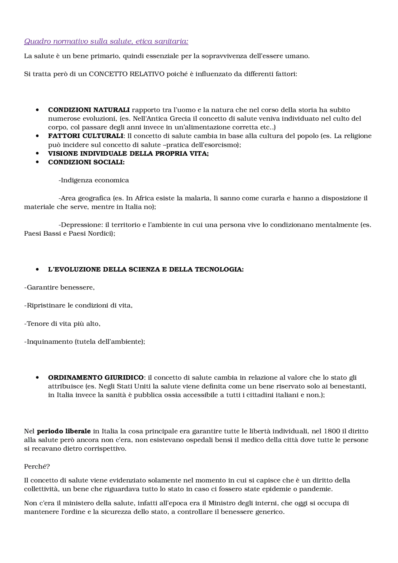 Legislazione Sanitaria Appunti Di Legislazione Sanitaria Docsity