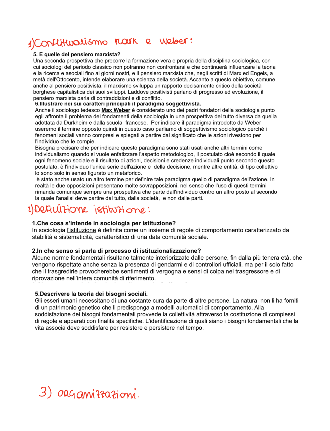 Risposte Domande Esame Schemi E Mappe Concettuali Di Sociologia Docsity