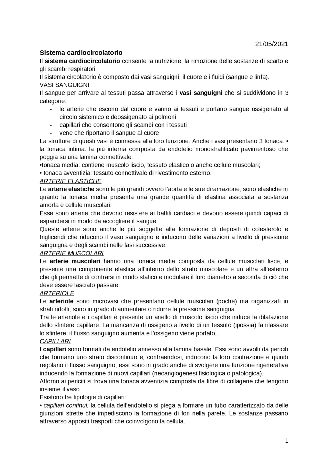 Anatomia Esame Appunti Appunti Di Anatomia Docsity