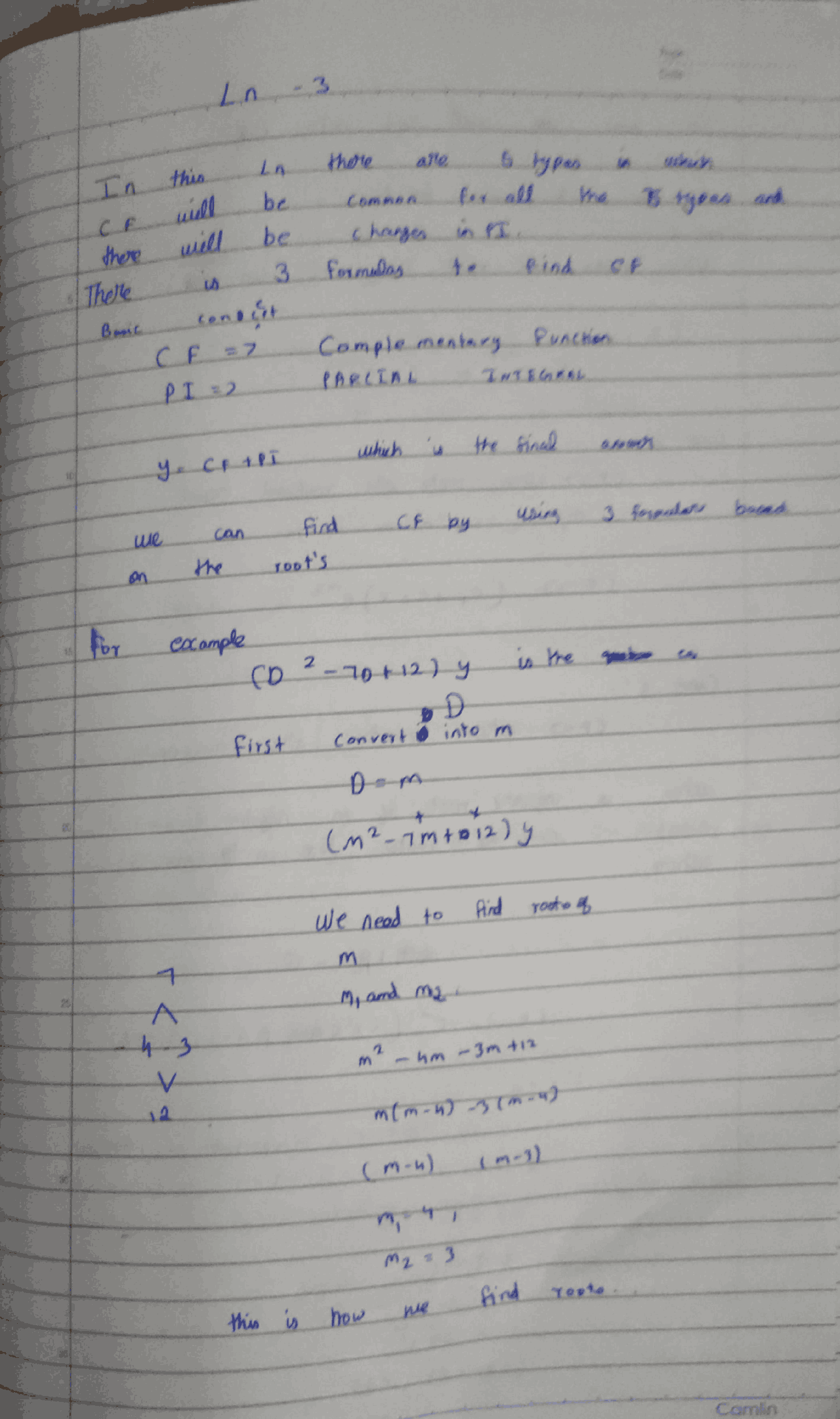 Unit 3 Lecture Notes Lecture Notes Mathematics Docsity