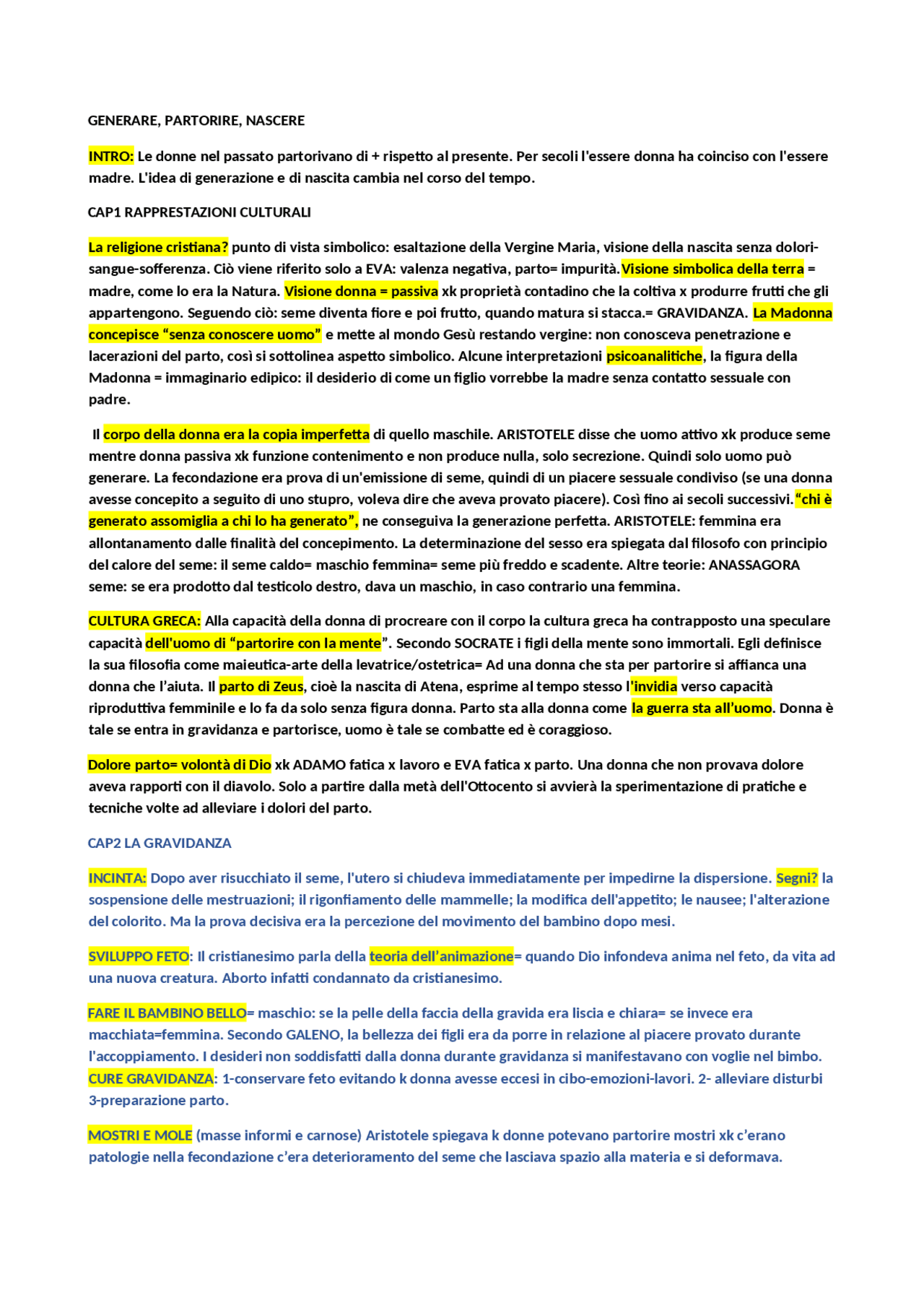 Riassunto Del Libro Generare Partorire Nascere Schemi E Mappe