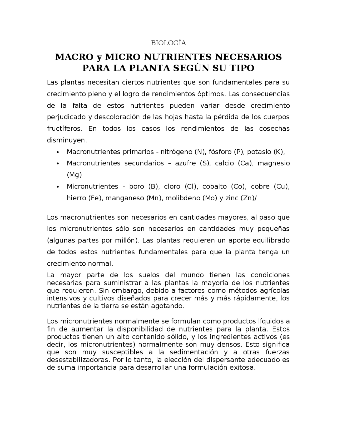 Microo Y Macroo Bacterias Resúmenes De Biología Docsity
