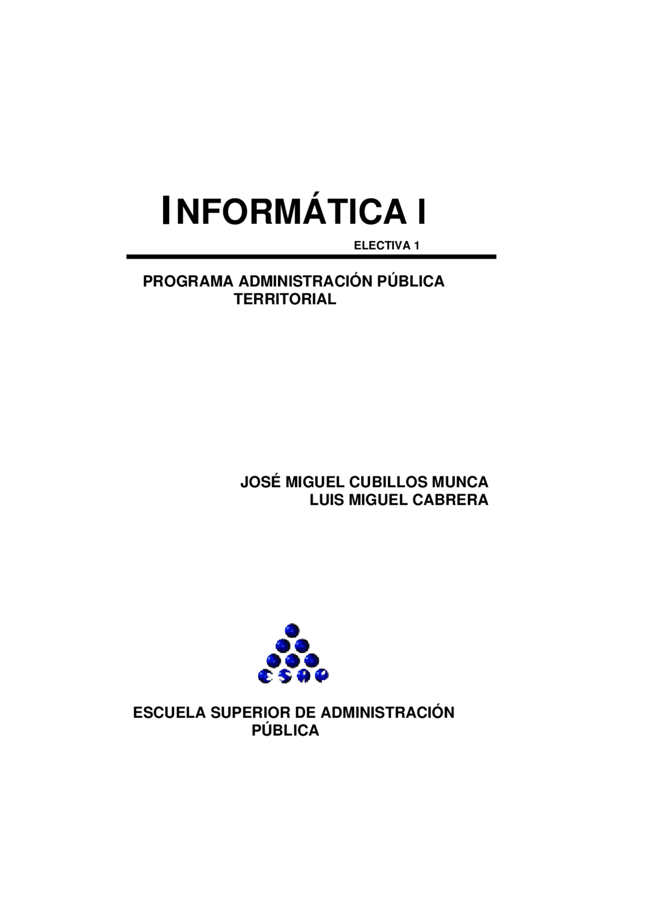 Modulo Informatica I Transcripciones De Informática Docsity