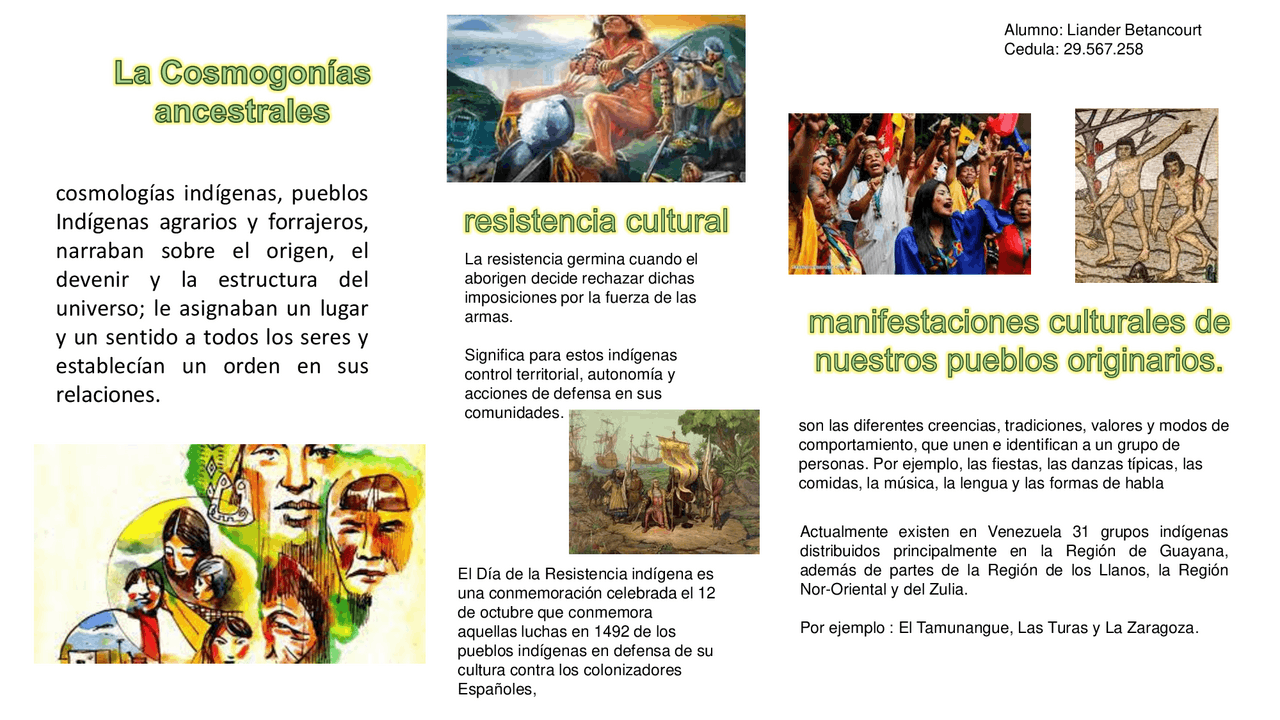 Cosmologías Indígenas en Venezuela: Origen, Creencias y Resistencia de ...