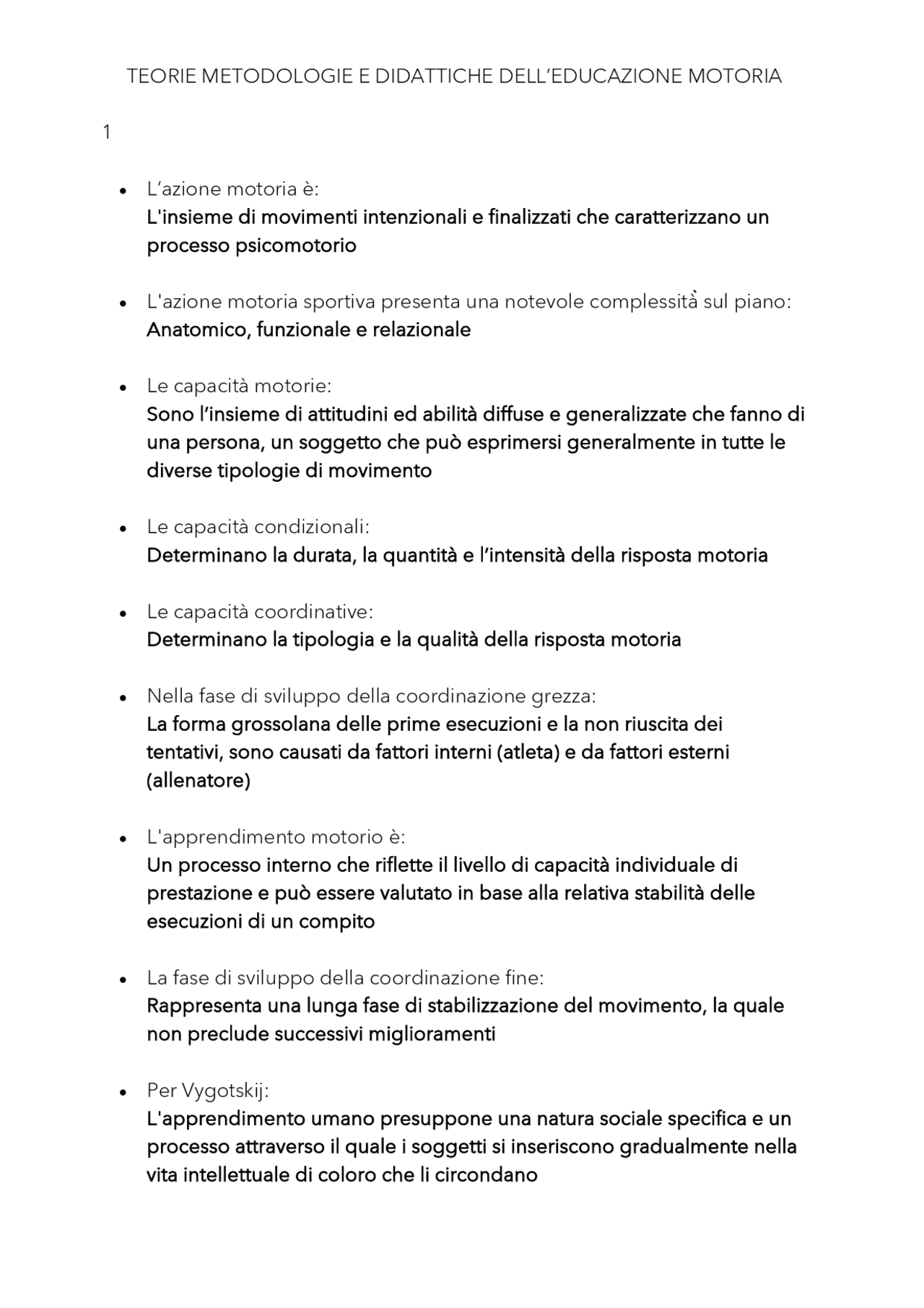 Esame Teorie Metodologie E Didattiche Delleducazione Motoria Prove