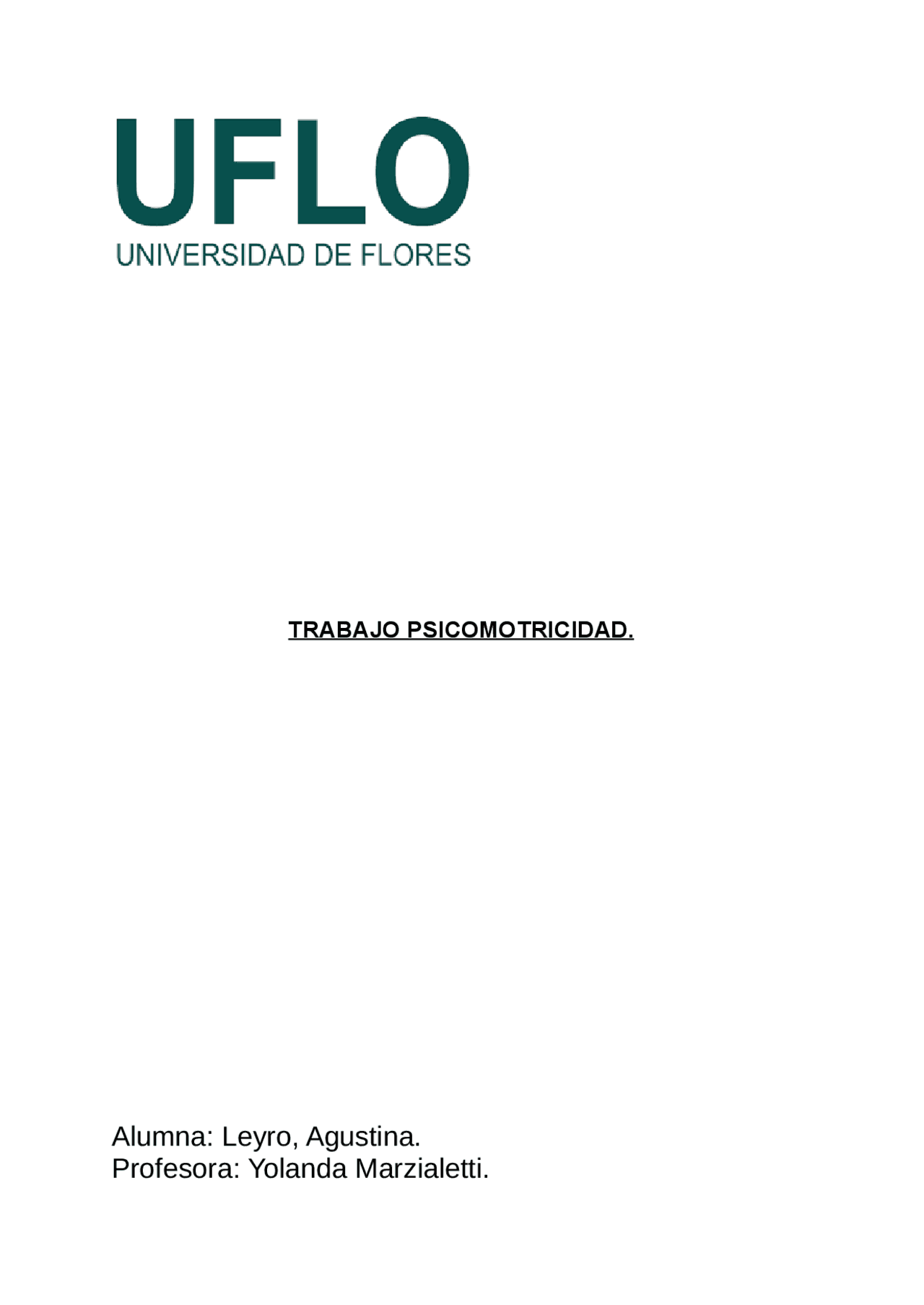 Psicomotricidad Desarrollo Resúmenes De Desarrollo Infantil Docsity