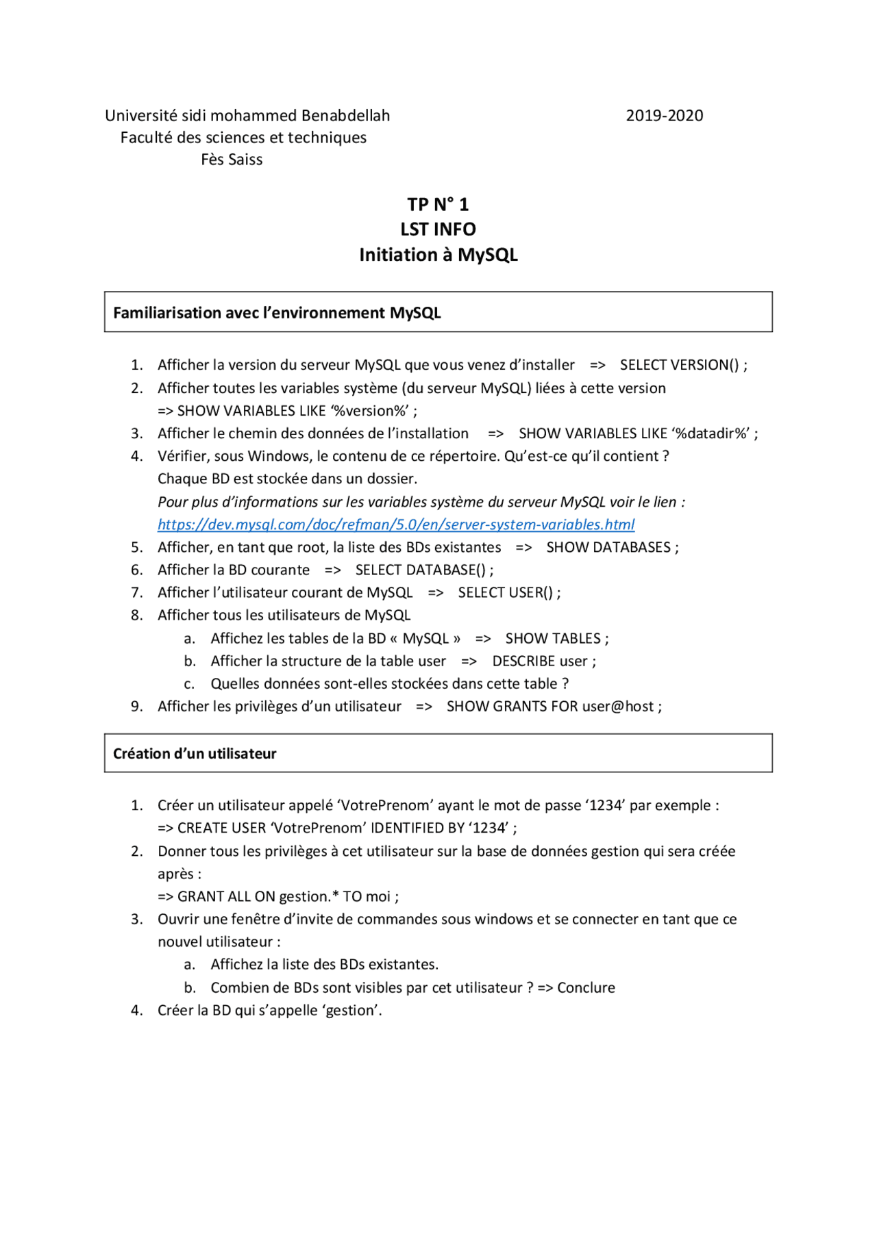 Exercice About Join Exercises Database Programming Docsity