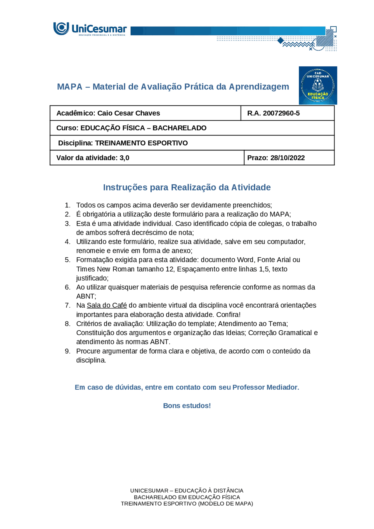 Atividade Mapa Unicesumar Pdf - REVOEDUCA Atividade Mapa Unicesumar Pdf - REVOEDUCA