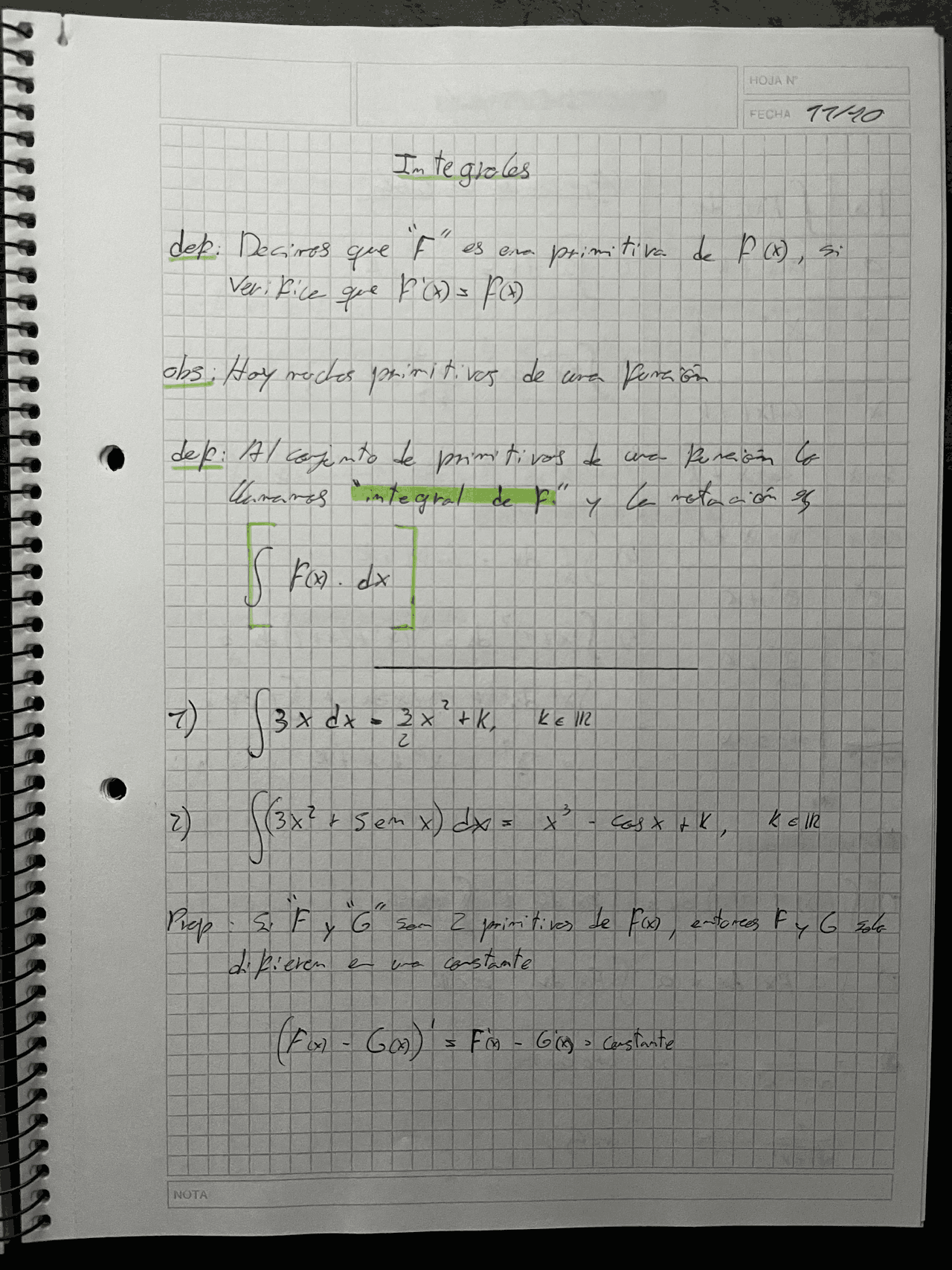 Apuntes Integrales Analisis Matematico I Apuntes De Análisis
