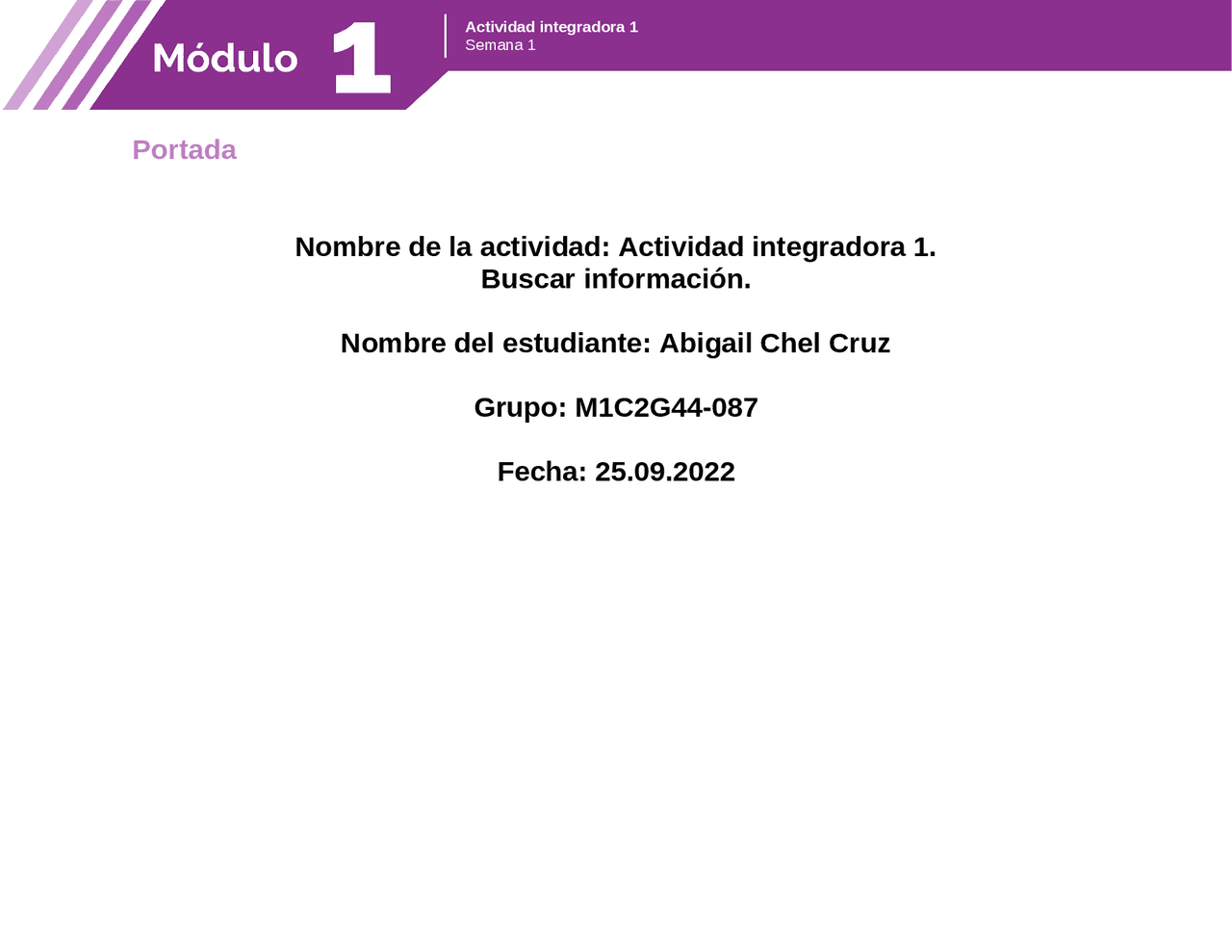 ACTIVIDAD INTEGRADORA 1 MODULO 1 SEMANA 1 | Guías, Proyectos ...