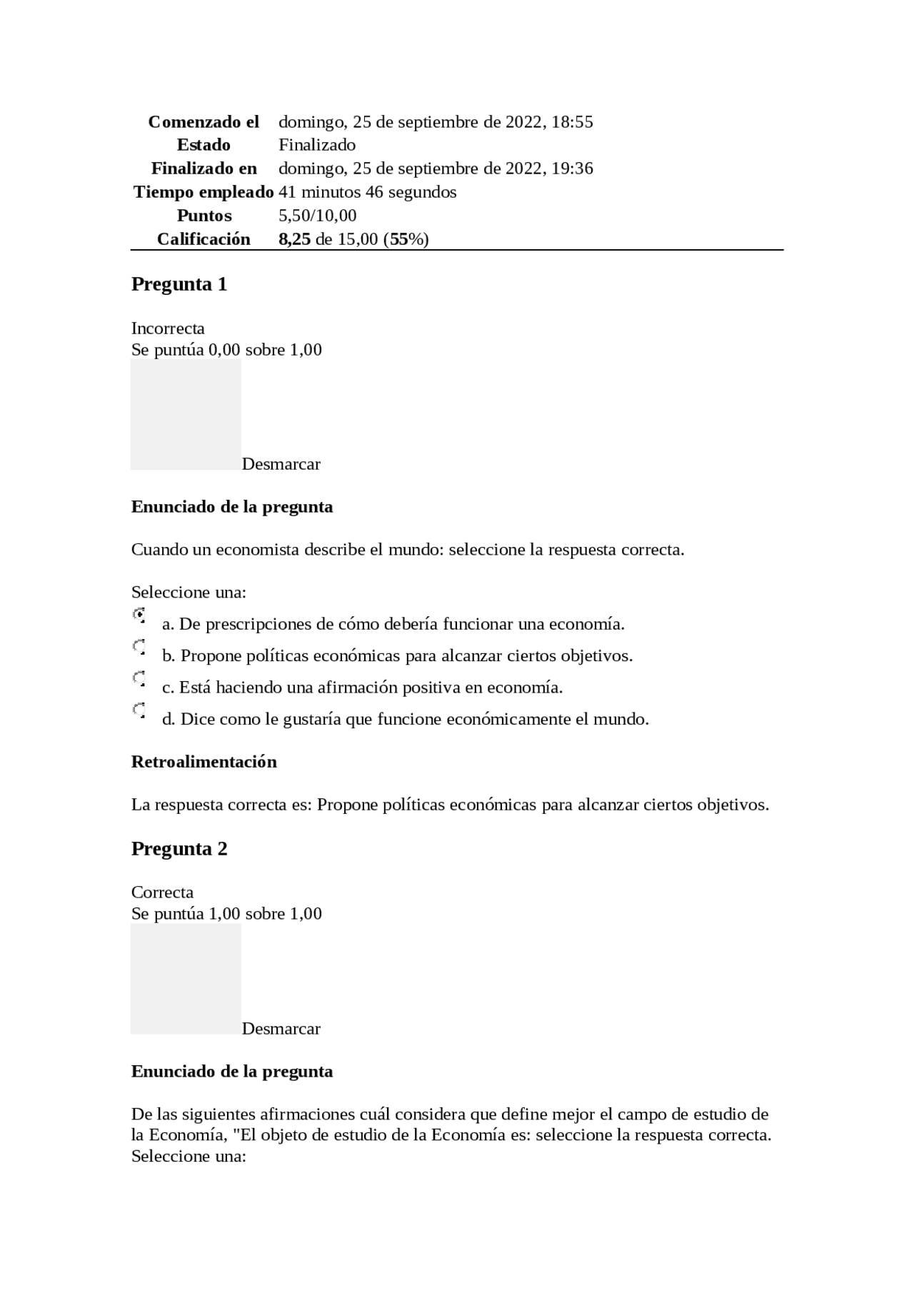 Cuestionario1 De Micro Econocmia Apuntes De Microeconomía Docsity