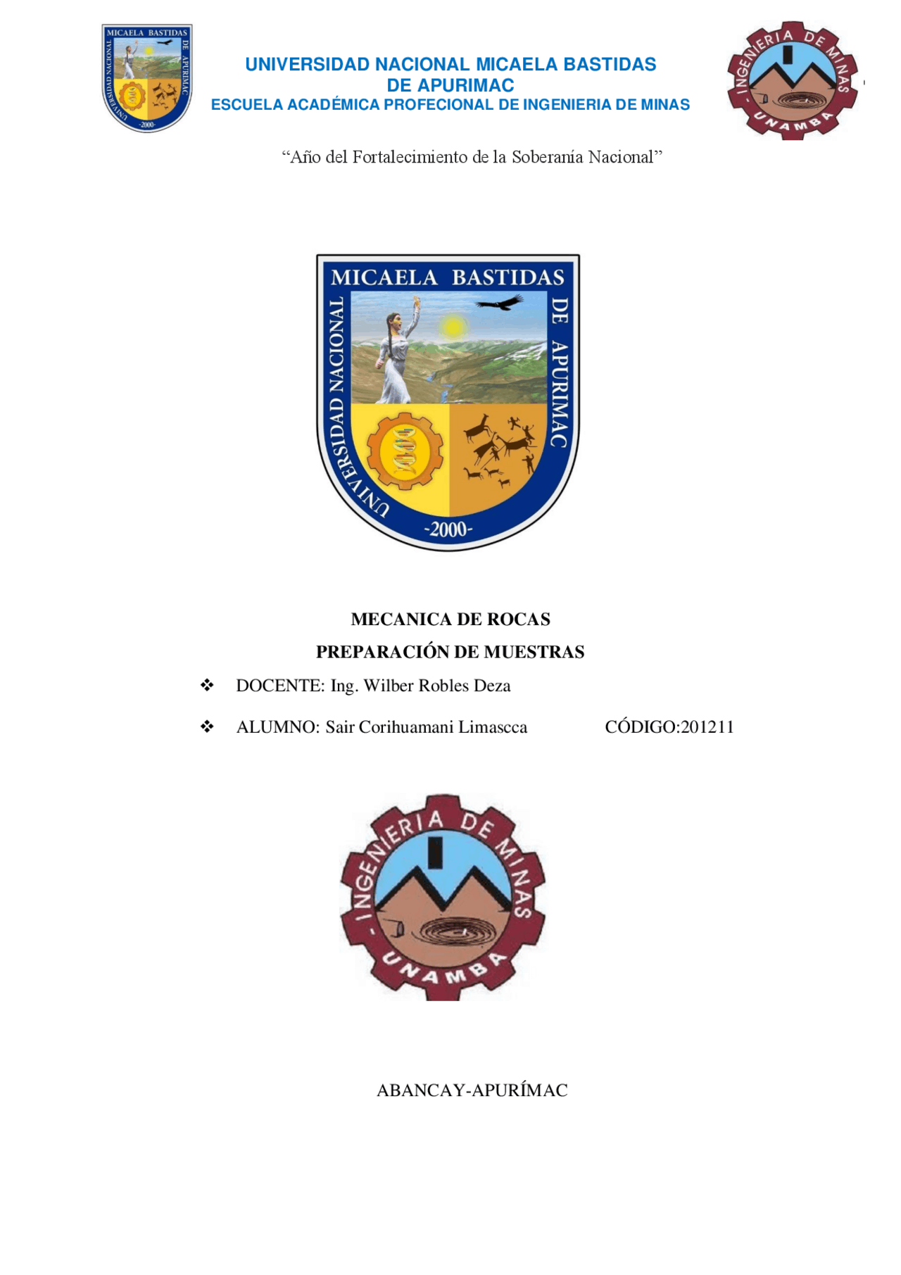 Preparación de Muestras de Testigos de Rocas en el Laboratorio de ...