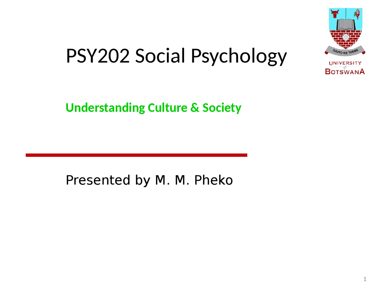 Social Psychology Lecture Slides Slides Social Psychology Docsity