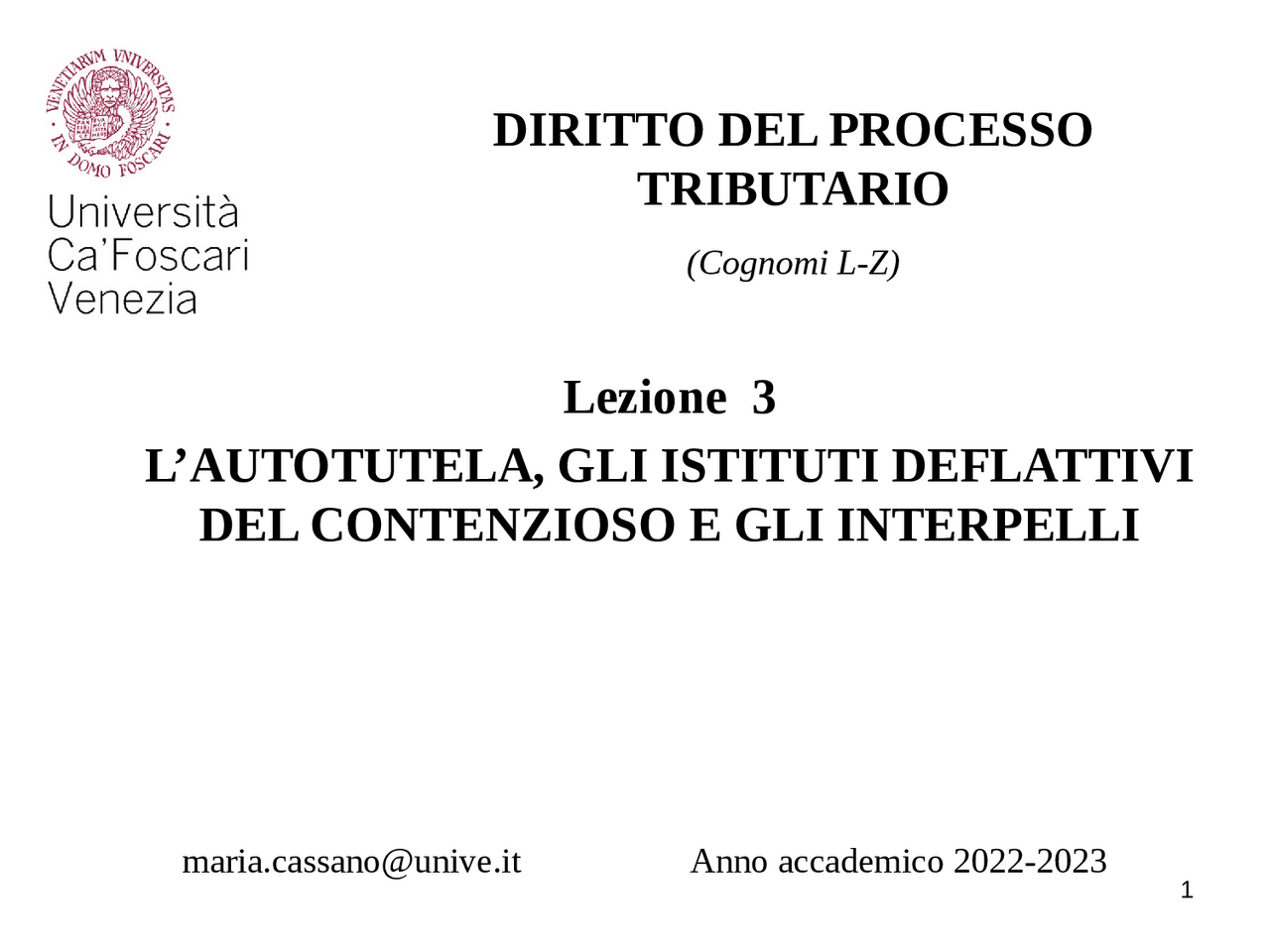 Slide Di Diritto Del Processo Tributario Schemi E Mappe Concettuali