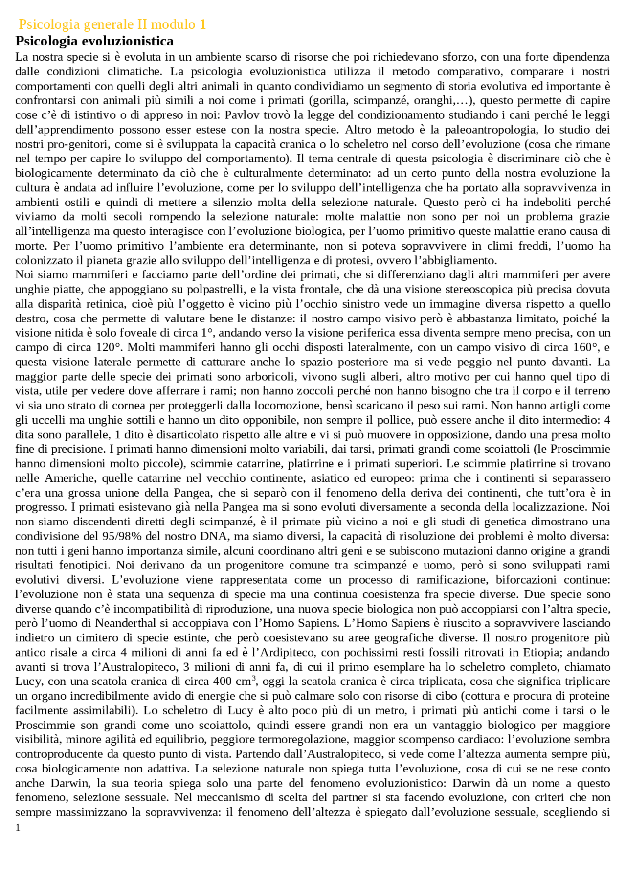 Psicologia Generale 2 Modulo 1 Scienze E Tecniche Psicologiche Unibo