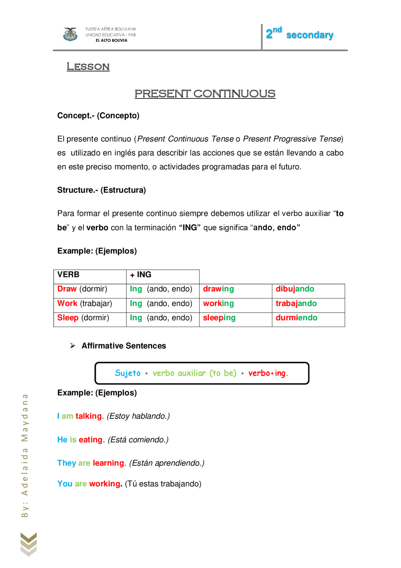 Ejercicios de ingles | Ejercicios de Inglés | Docsity