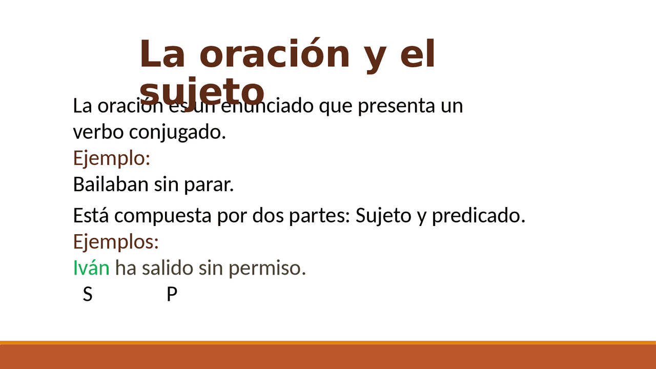 Ejemplos De Oraciones Con Sujeto Verbo Y Predicado Calaméo