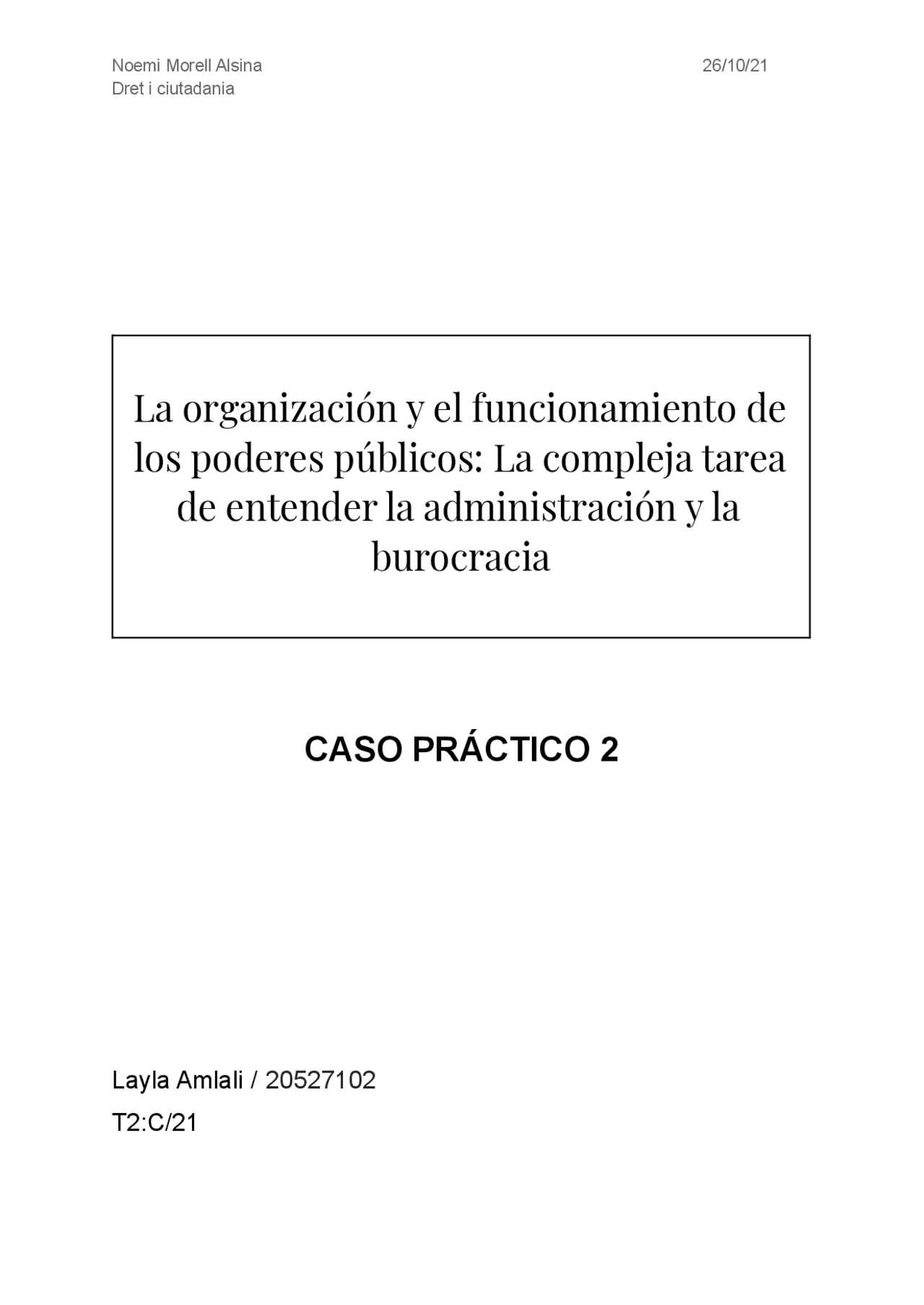 Casos PrÁcticos De Derecho Ejercicios De Derecho Docsity