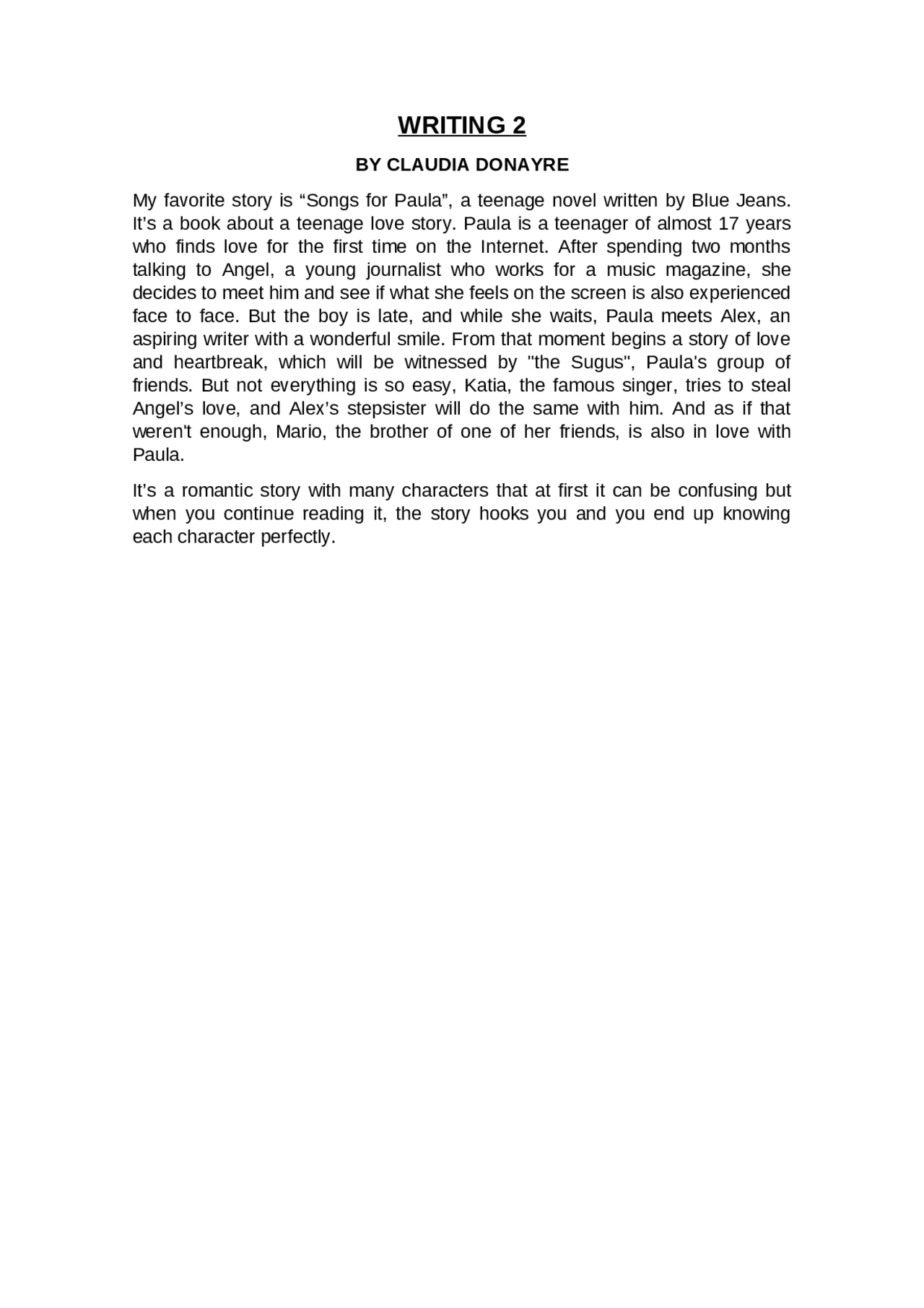 Writing 2 De Intermedio 3 Icpna Monografías Ensayos De Inglés