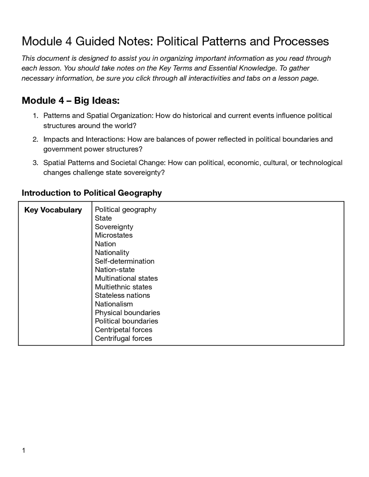 Human Geography Help Lecture Notes Geography Docsity