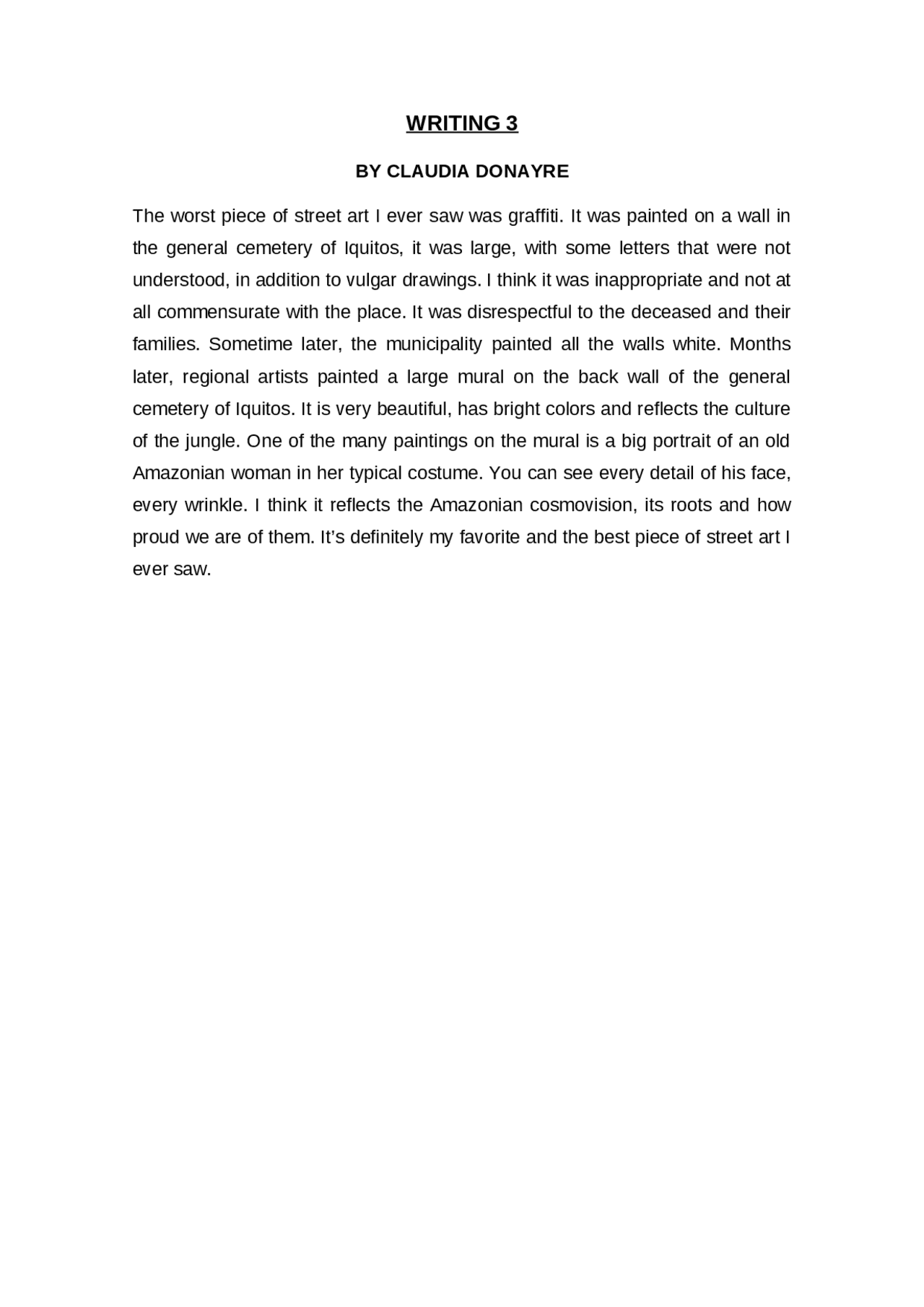 Writing 3 De Intermedio 3 Icpna Apuntes De Inglés Técnico Docsity