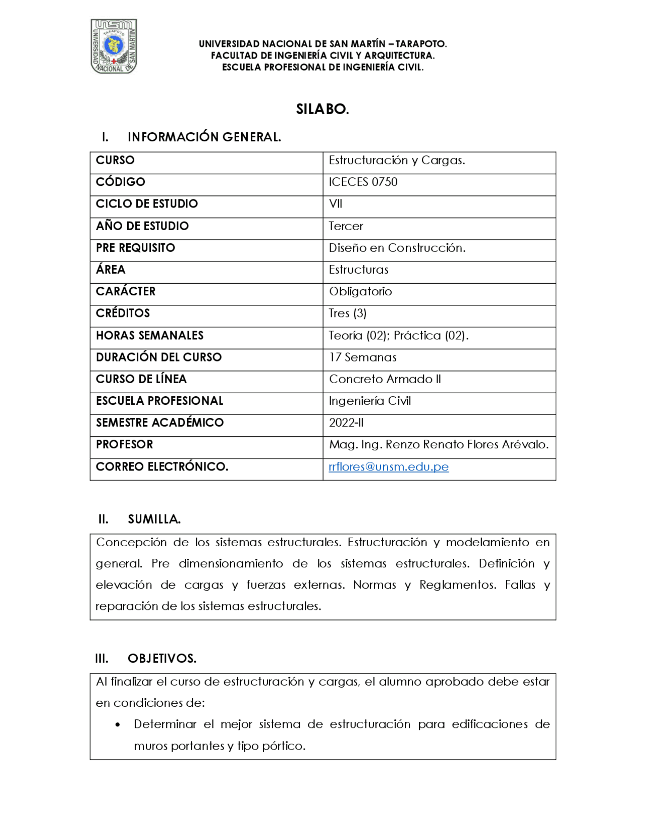 Estructuracion De Cargas Y Metrado Resúmenes De Estructuras Y