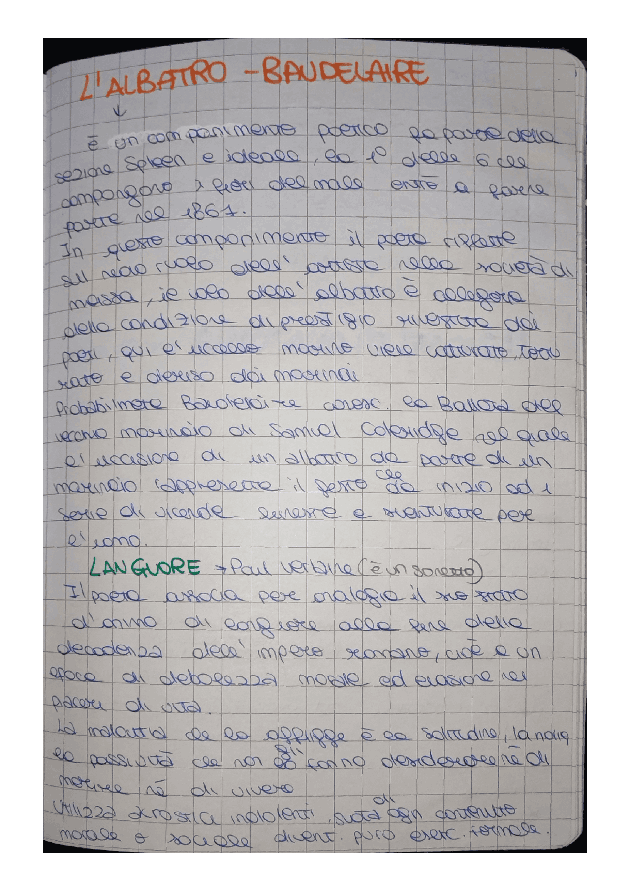 Analisi Testi Verlaine Boito E Baudelaire Appunti Di Italiano Docsity
