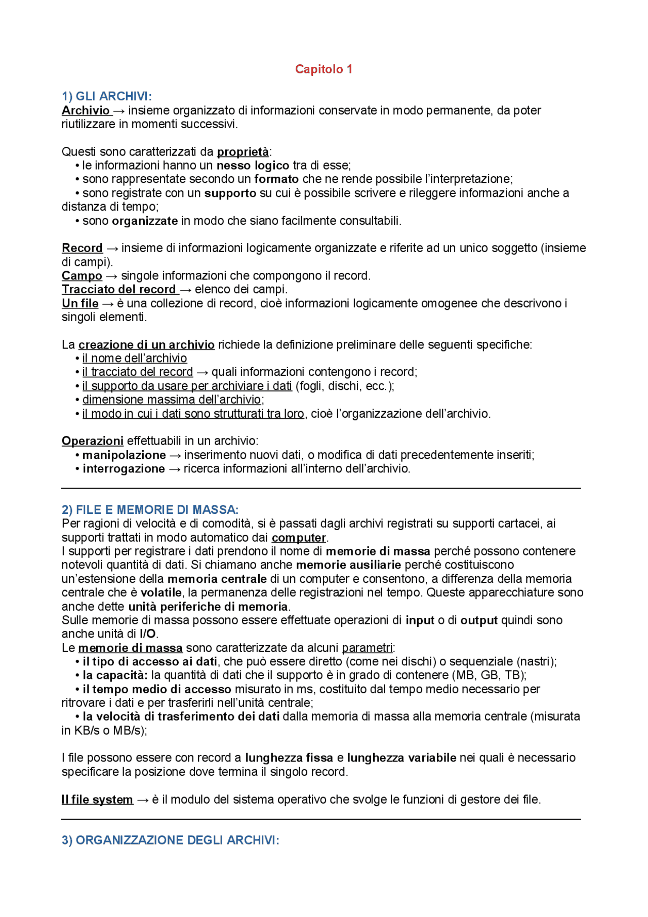 Riassunto Informatica Quinta Superiore Appunti Di Informatica Docsity