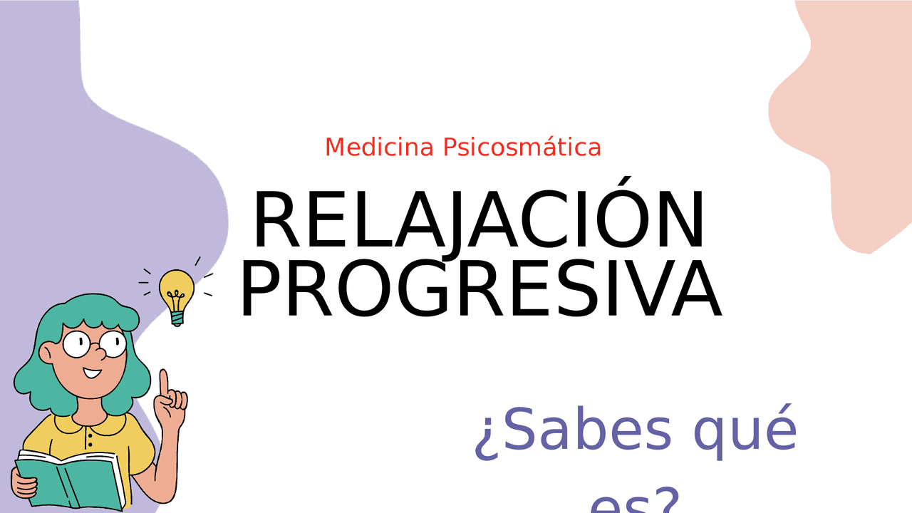 Relajacion muscular progresiva | Esquemas y mapas conceptuales de ...