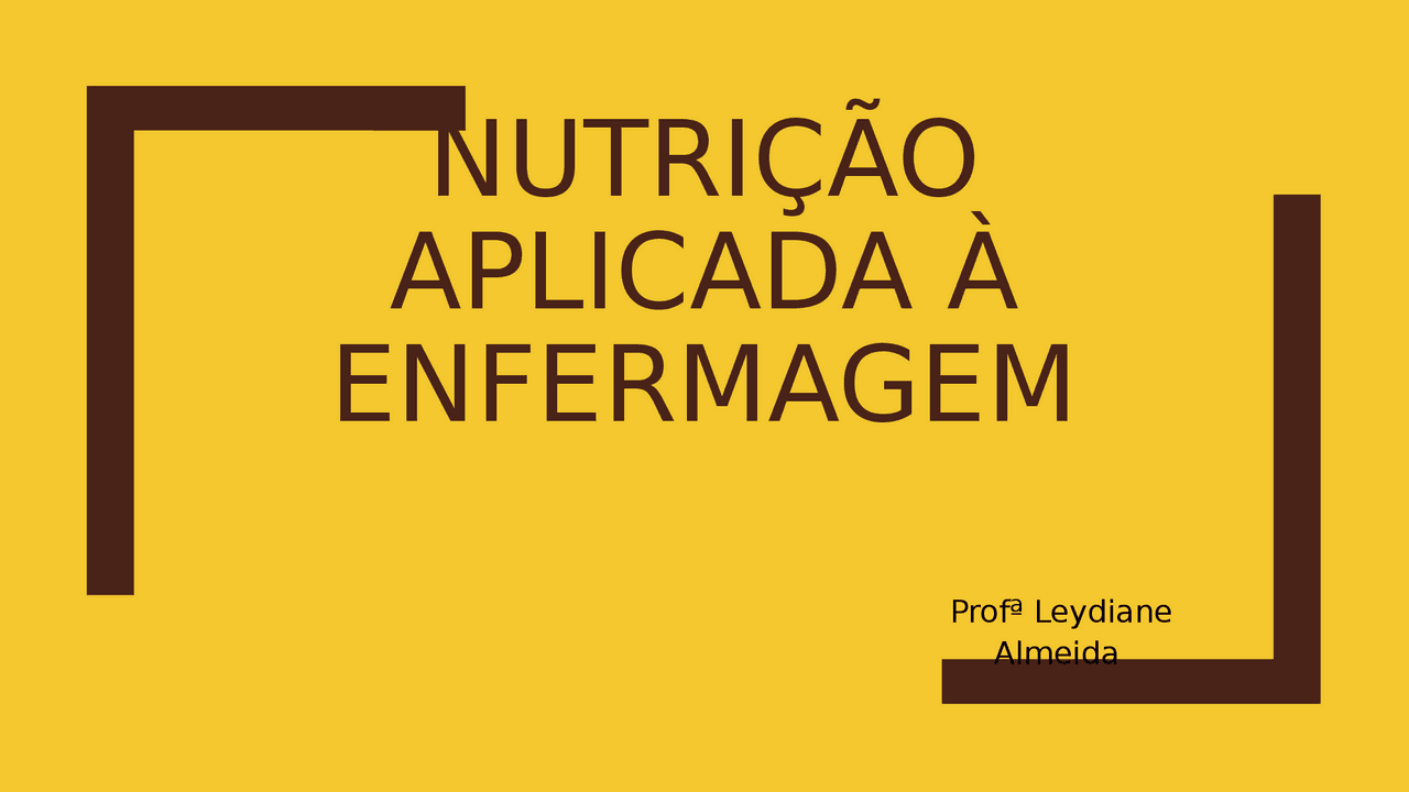 Nutrição Aplicada à Enfermagem Carboidratos Slides Nutrição Docsity