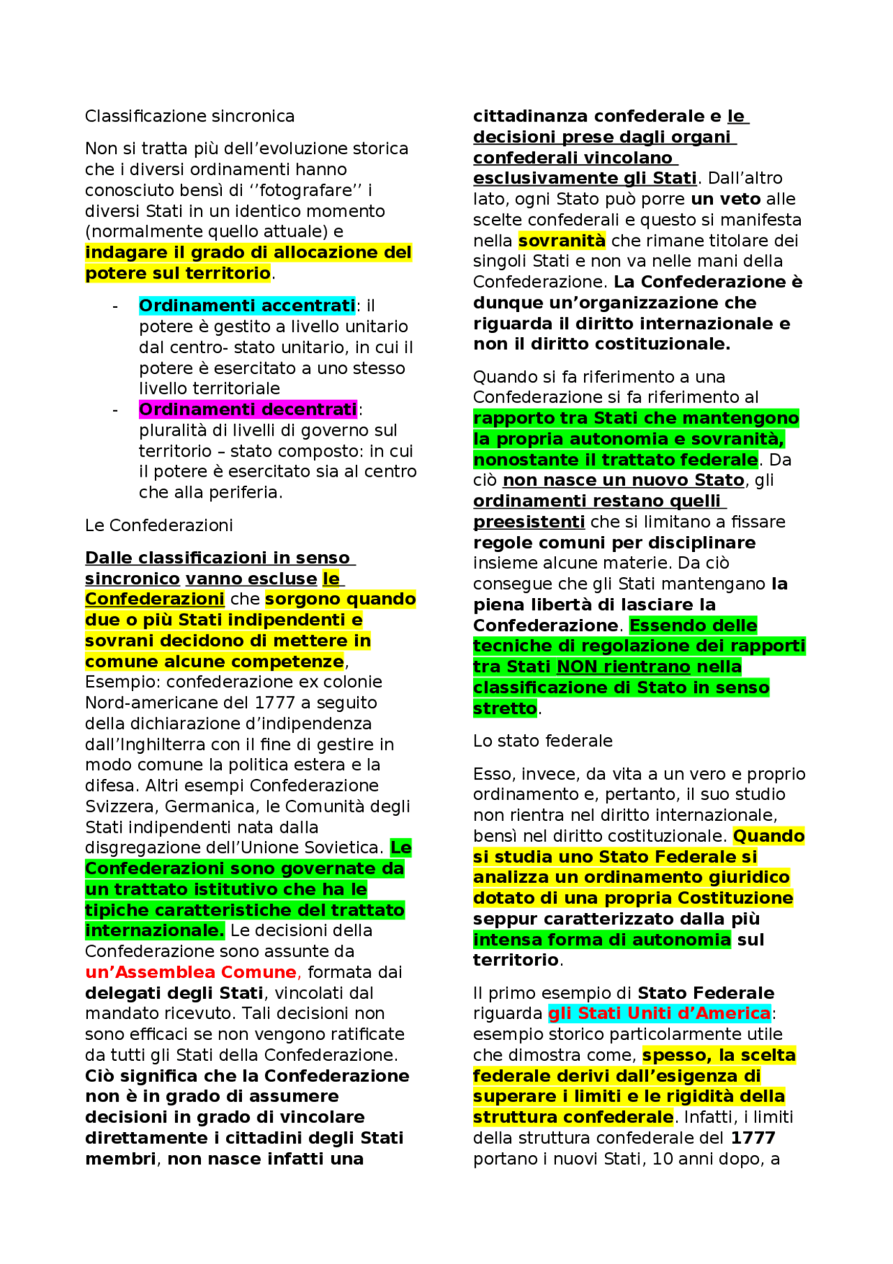 Appunti Di Diritto Classificazione Sincronica Appunti Di Diritto