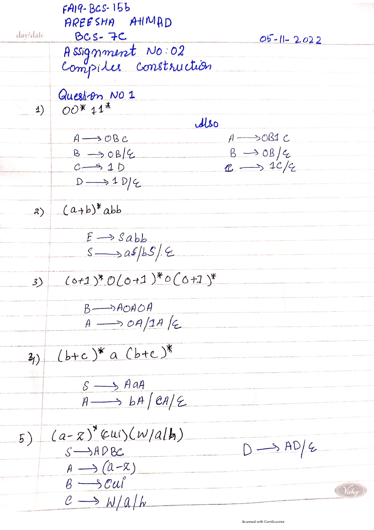Theory Of Automata Compliers Construction Assignments Theory Of