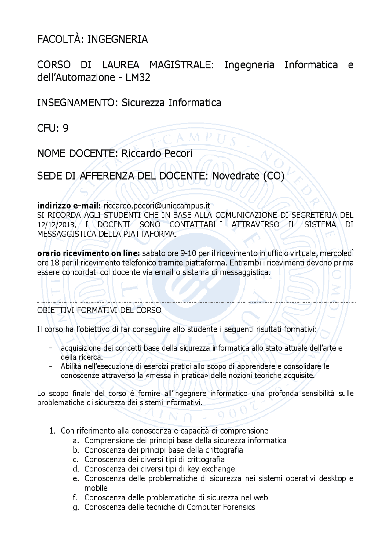 Ing Informatica Ing Informatica Prove Desame Di Informatica Legale