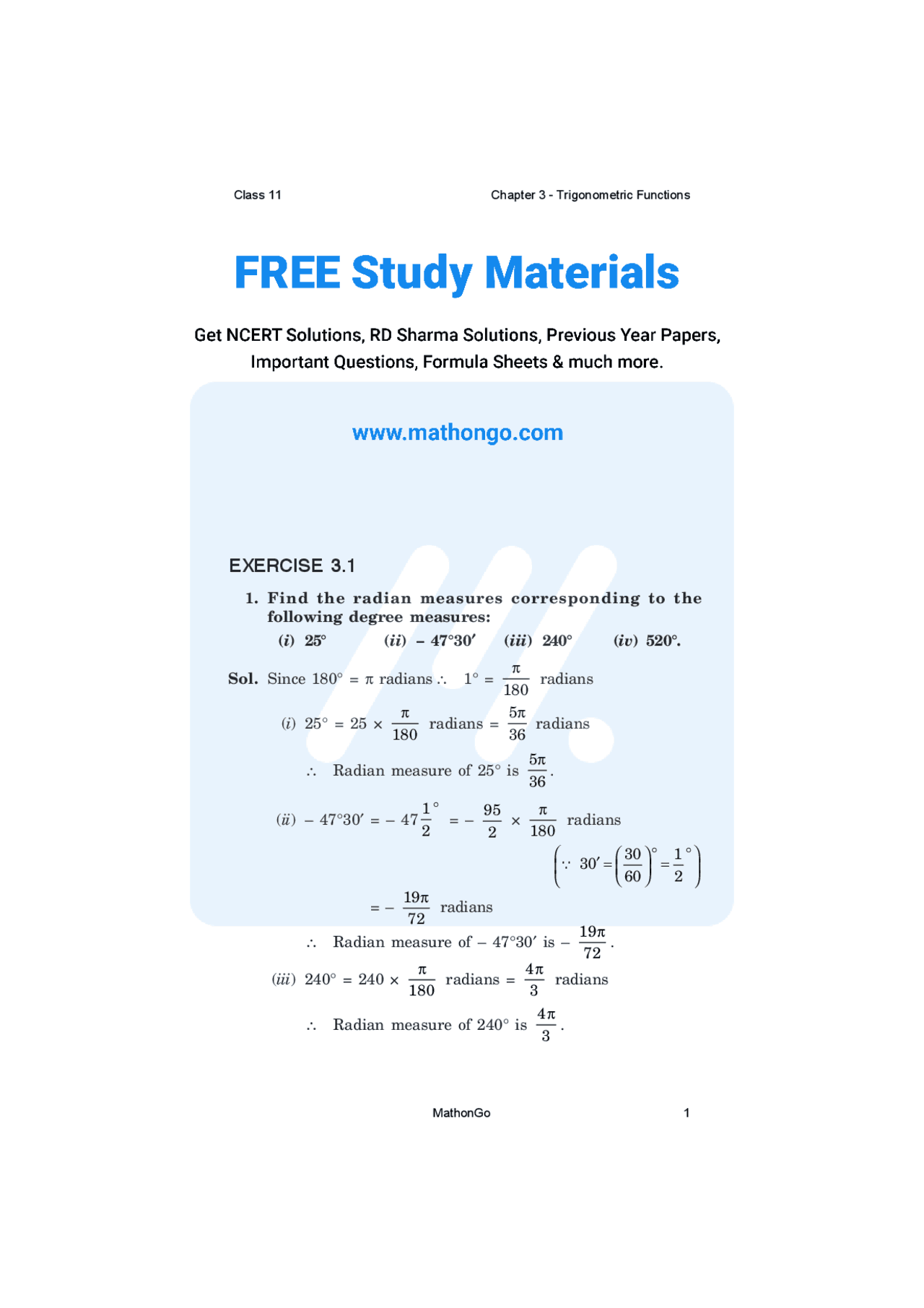Math Ncert Free Solution Cheat Sheet Mathematics Docsity